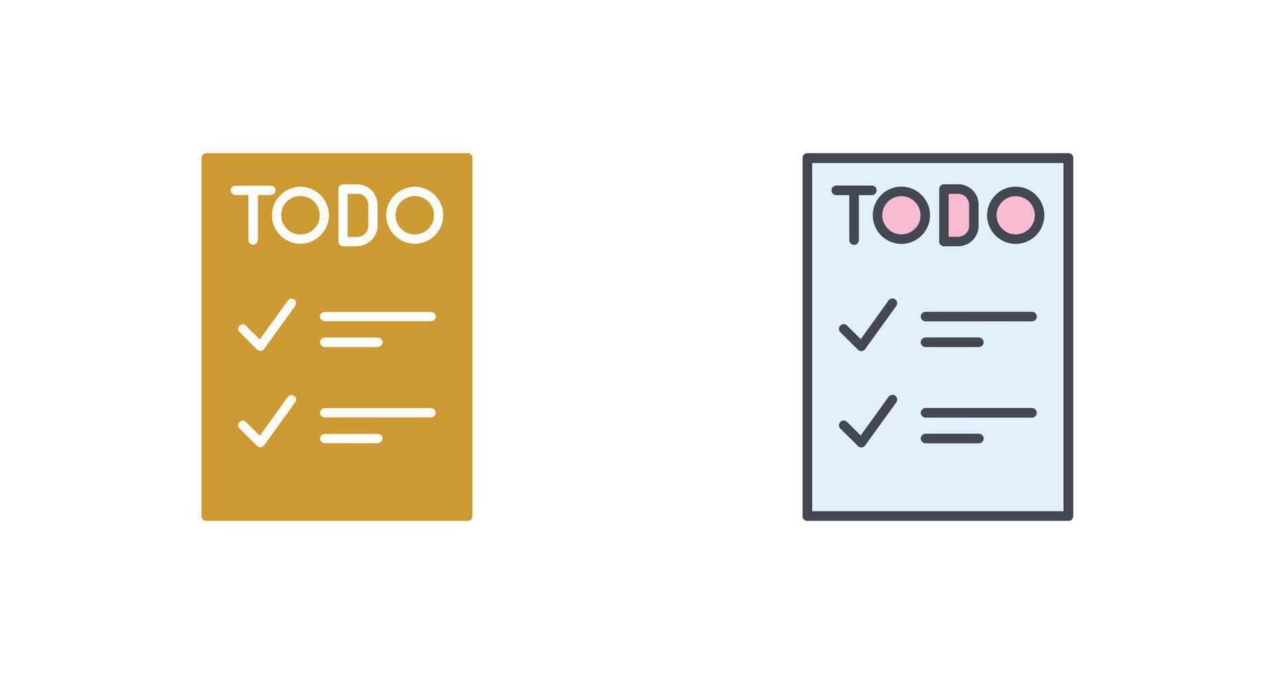 To do List Icon Design 43158476 Vector Art at Vecteezy