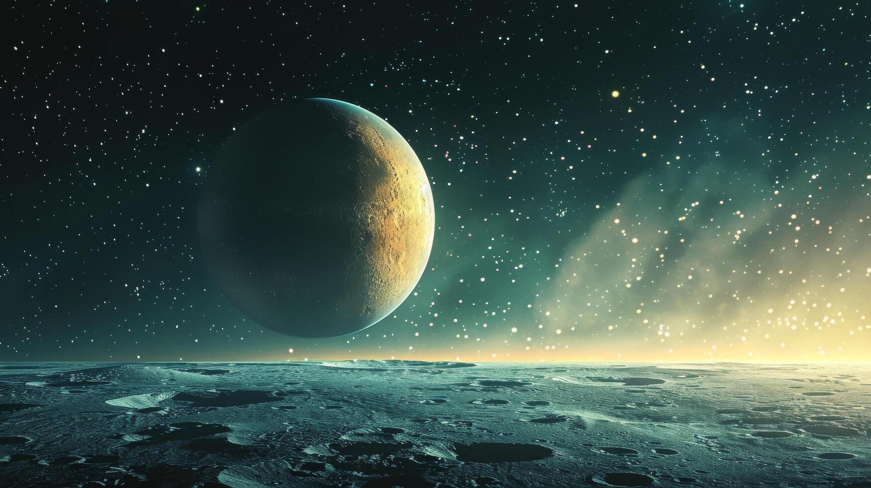 AI generated Artists Rendering of Planet in Outer Space 43162335 Stock Photo at Vecteezy