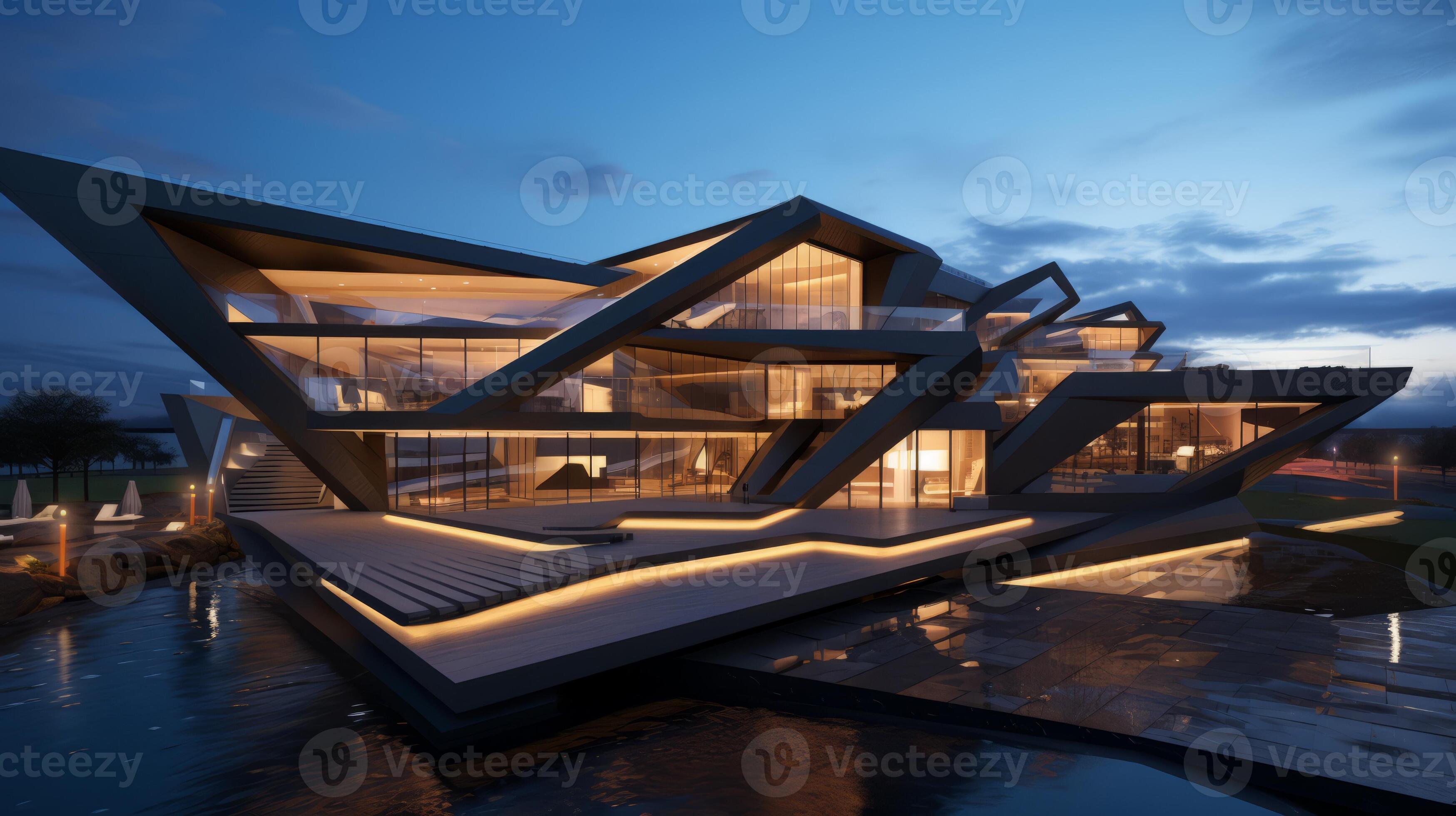 AI generated A striking architectural design pushing the boundaries of ...