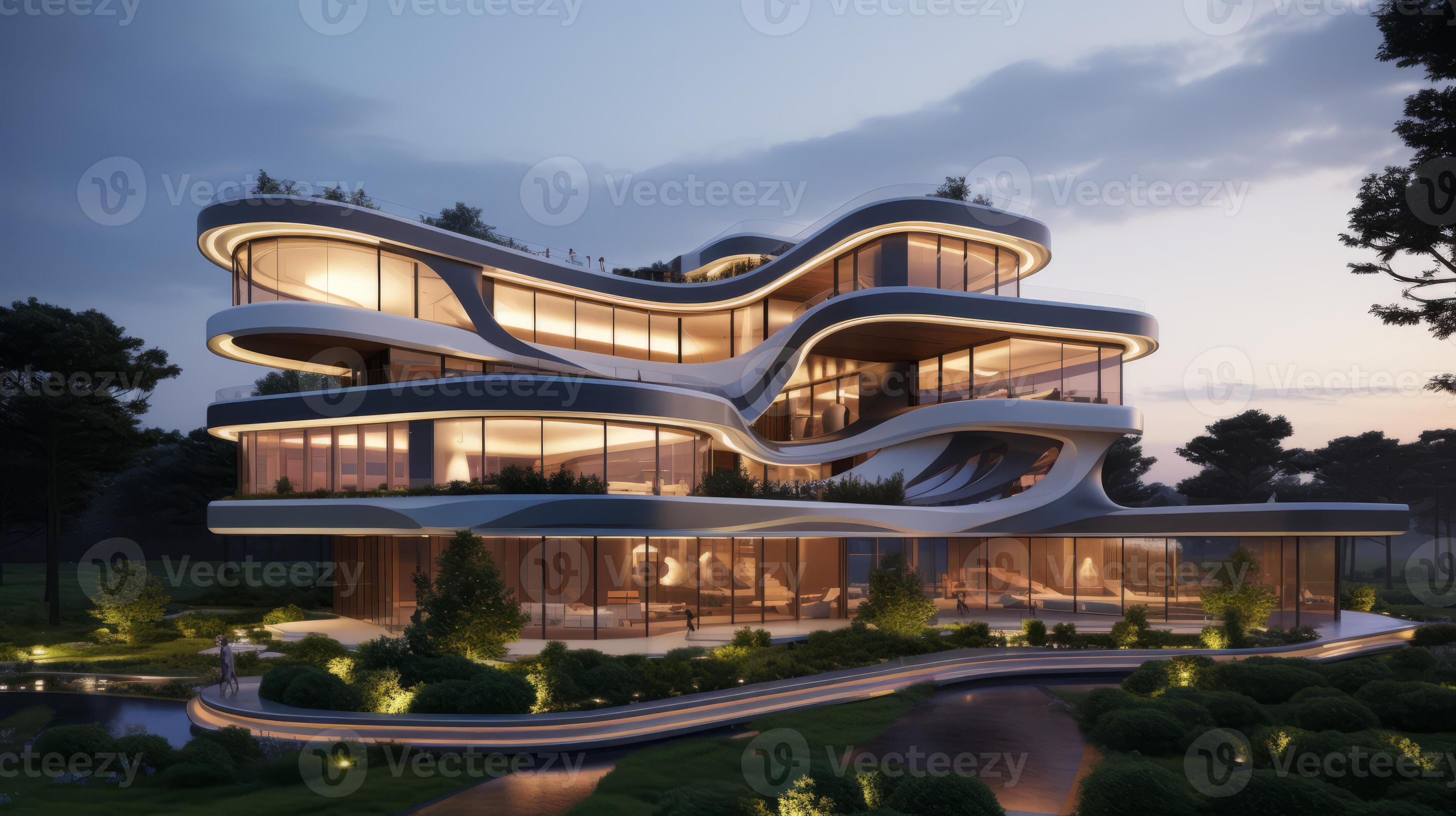 AI generated A striking architectural design pushing the boundaries of ...