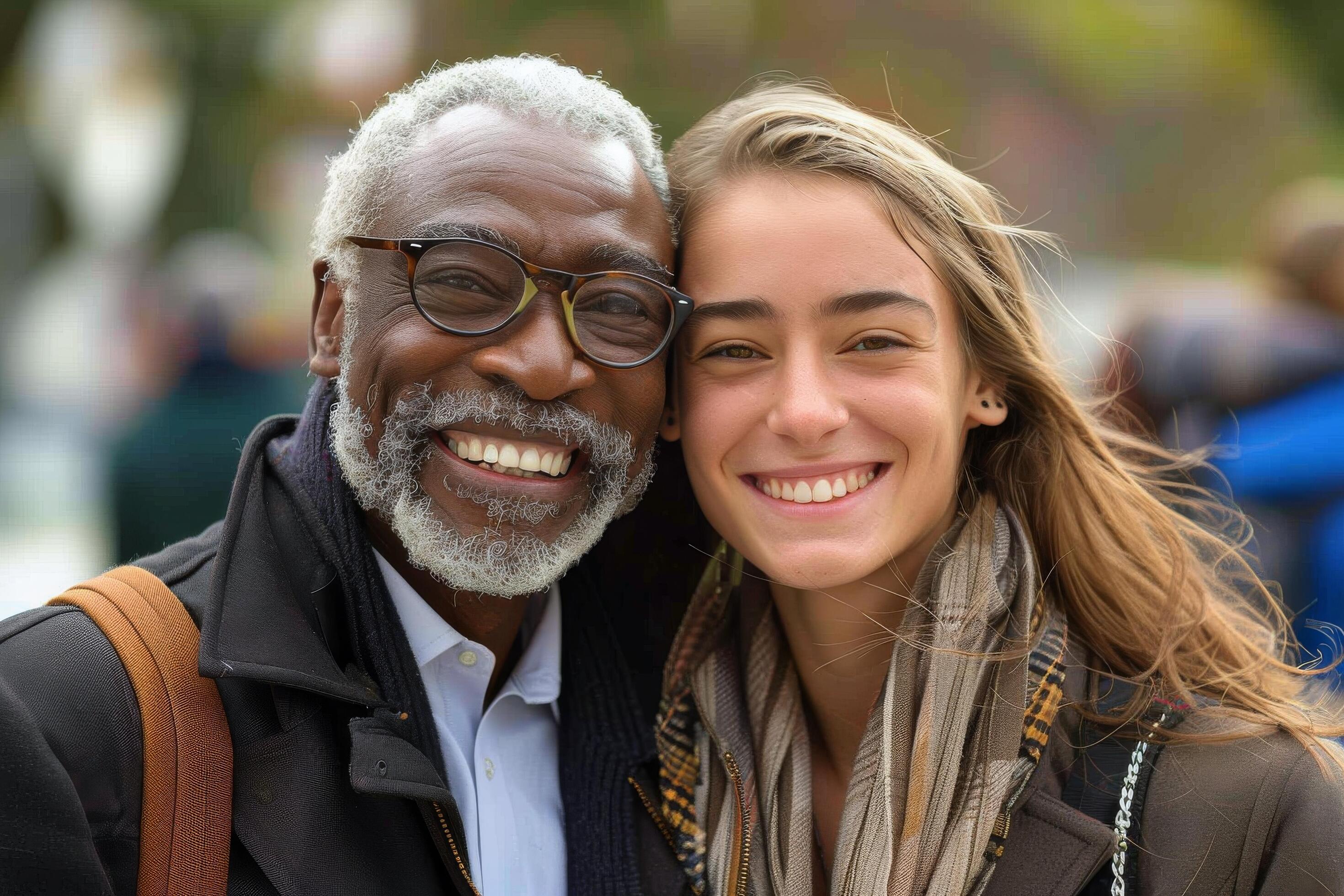 AI generated Two People Standing Together 43167518 Stock Photo at Vecteezy