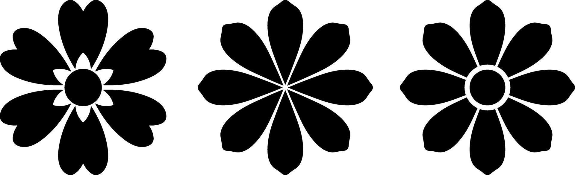 Stencil Flower Icon Cartoon Clipart Illustration 43182245 Vector Art At