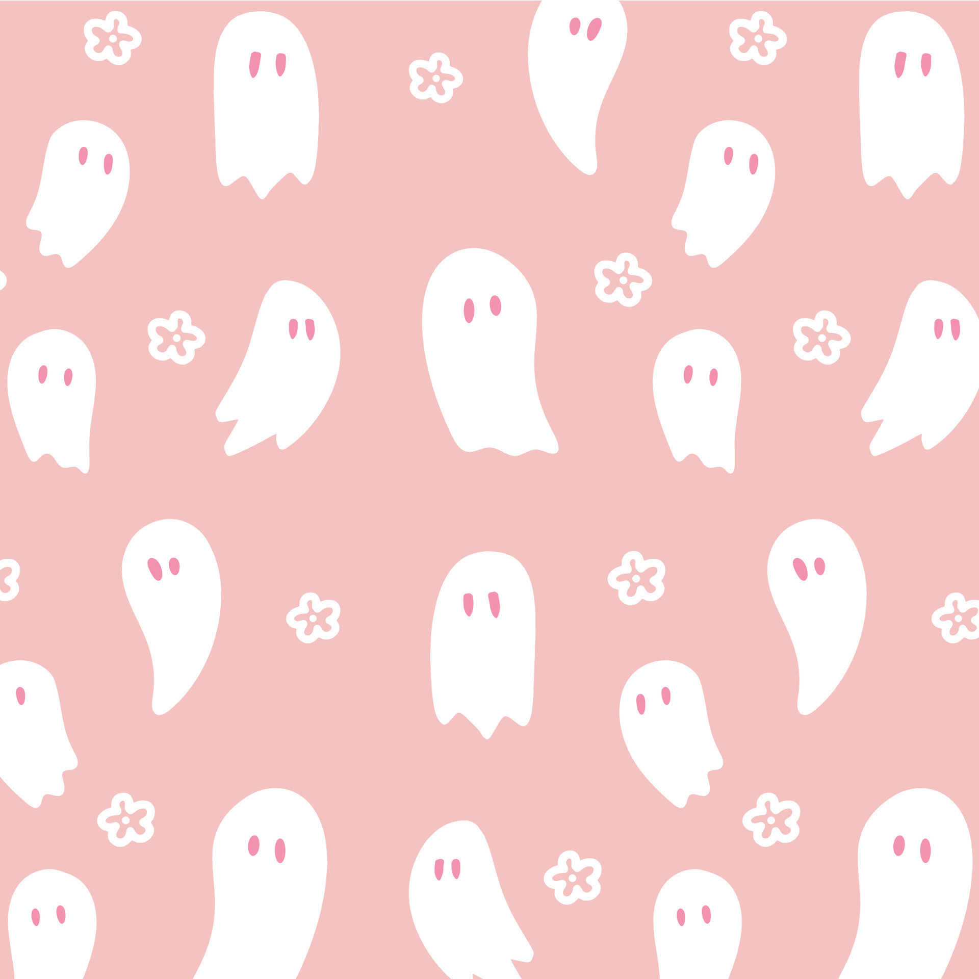 Pink halloween ghost pattern. Pink halloween pattern for kids. 43182405 ...
