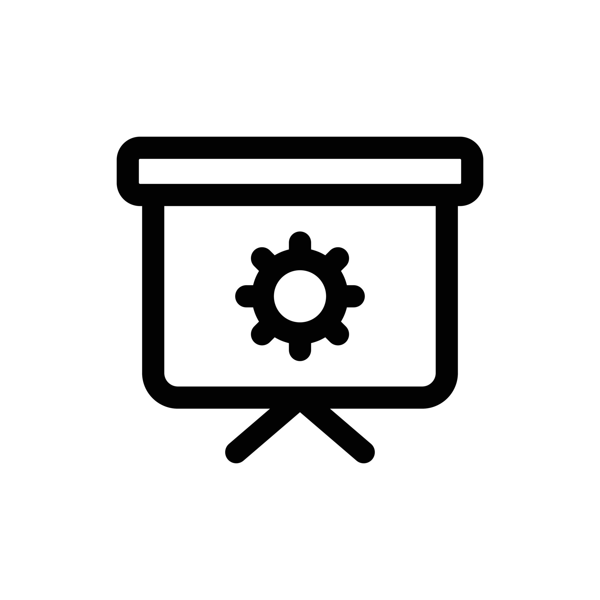 Simple Presentation icon. The icon can be used for websites, print ...