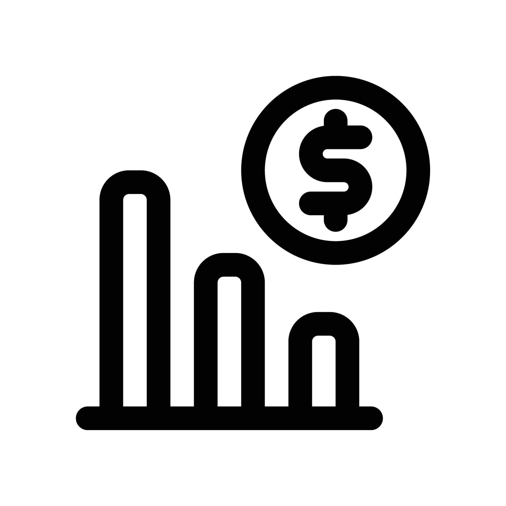 decrease icon. line icon for your website, mobile, presentation, and ...