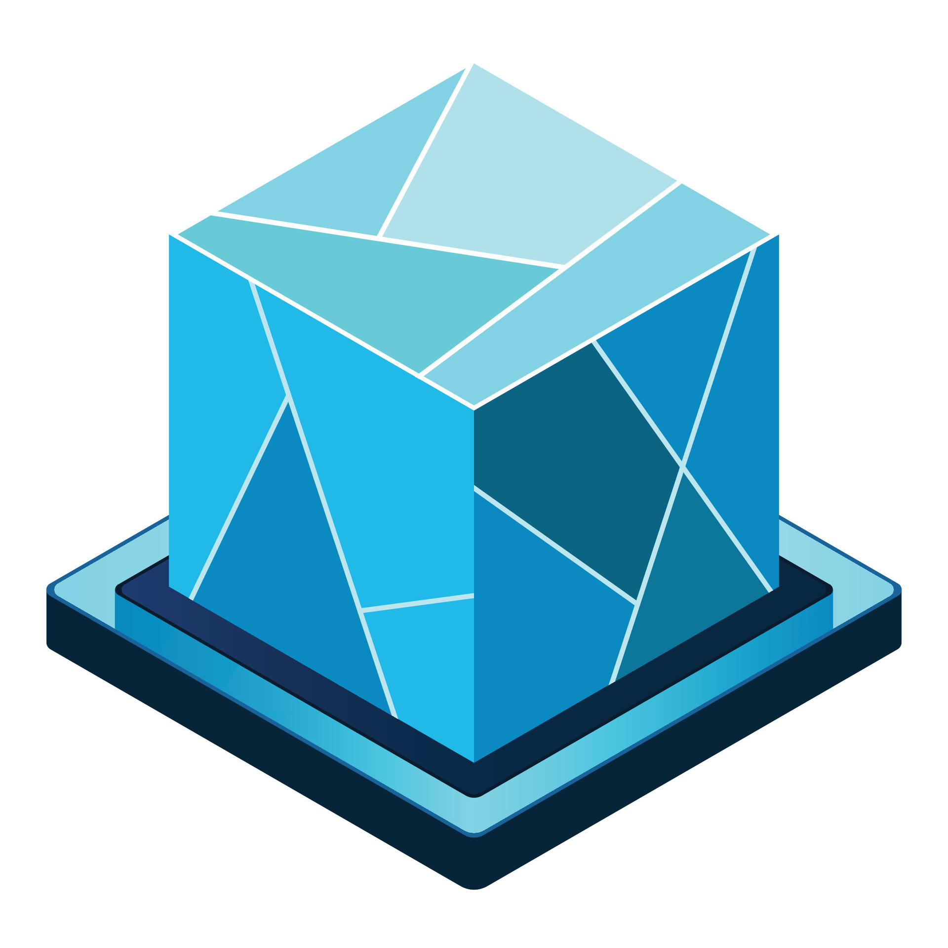 Isometric Futuristic Server Isometric Database Or Data Center Abstract Blockchain Computer