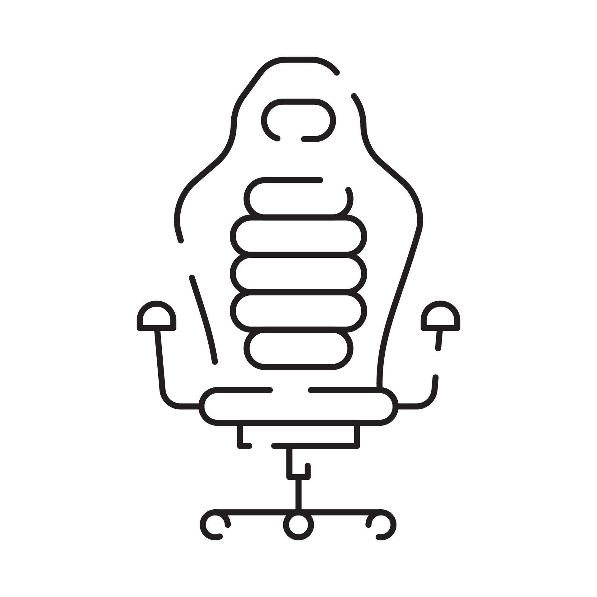 Games Line Icon Game Genres And Attributes Controller Joystick And Computer Game Console