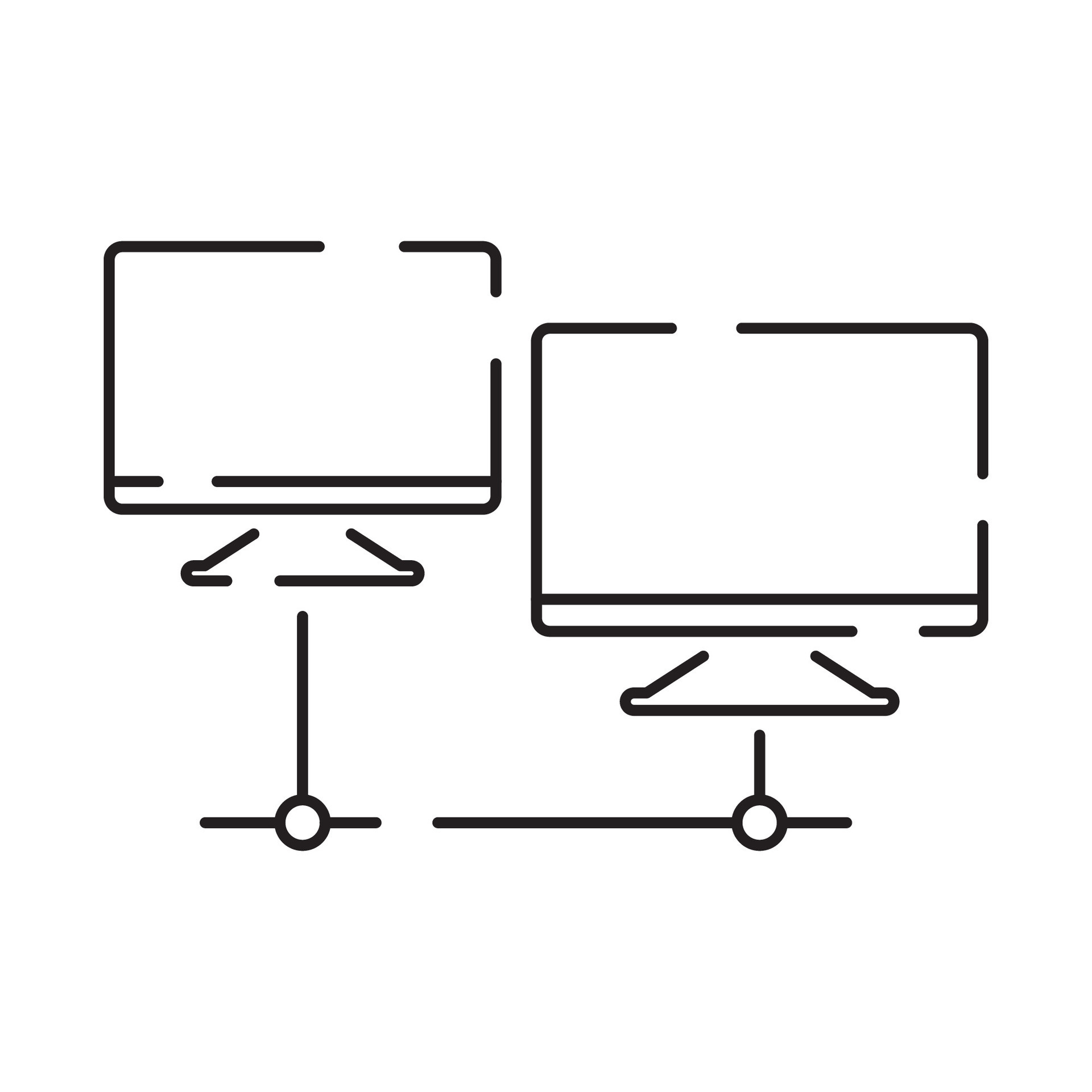 Games Line Icon Game Genres And Attributes Controller Joystick And Computer Game Console