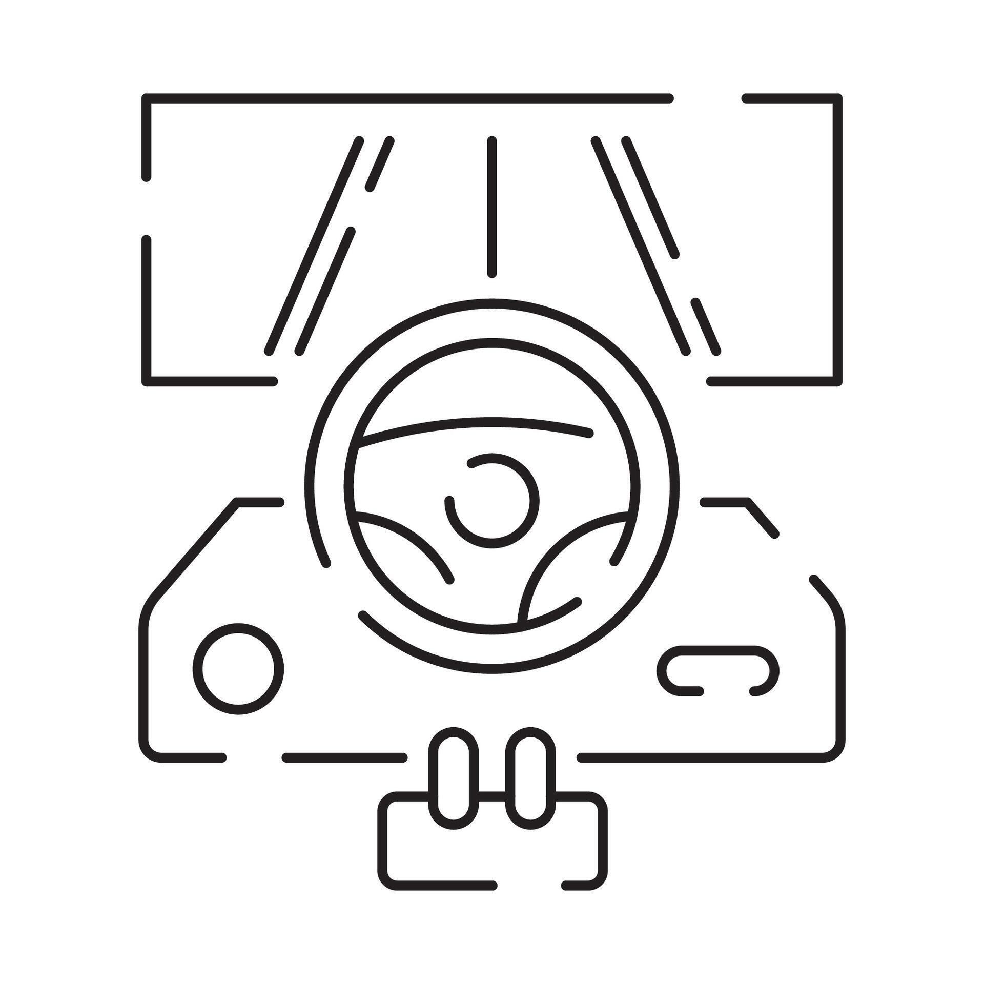 Games Line Icon Game Genres And Attributes Controller Joystick And Computer Game Console