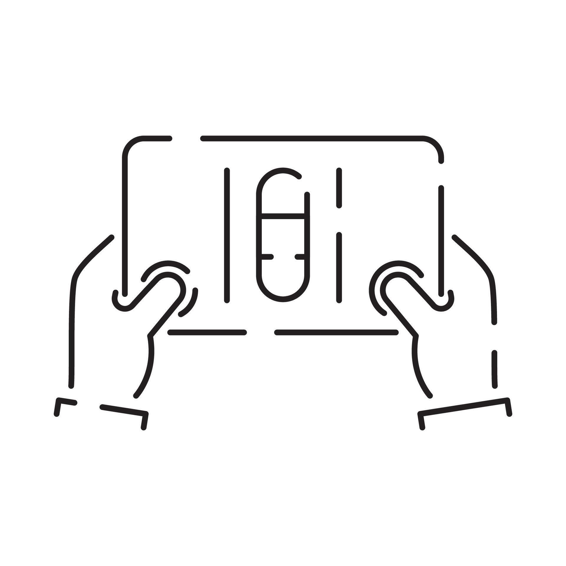 Games Line Icon Game Genres And Attributes Controller Joystick And Computer Game Console