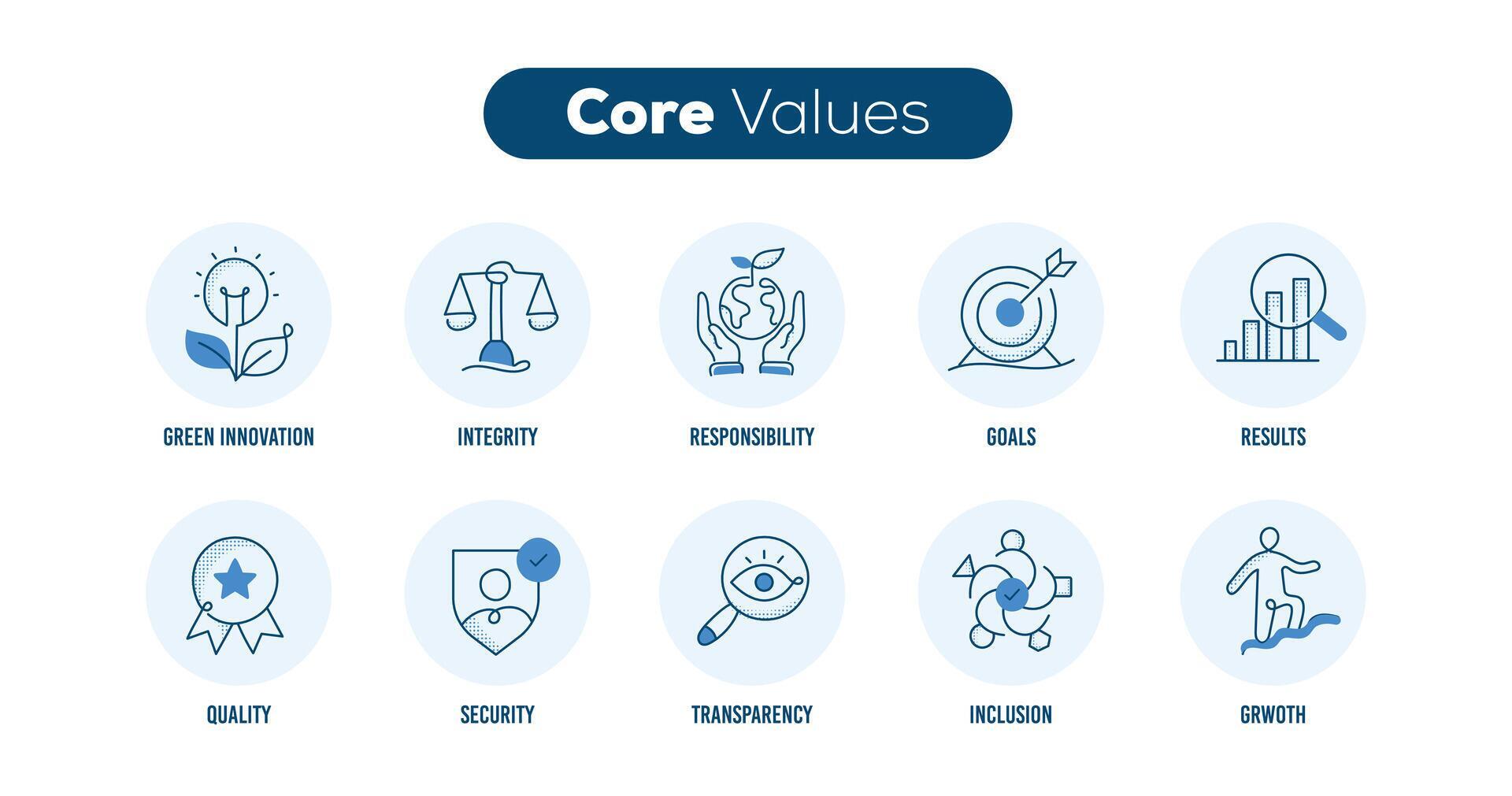 Core Value Icons. Business Ethics Icons. Company Culture Icons ...