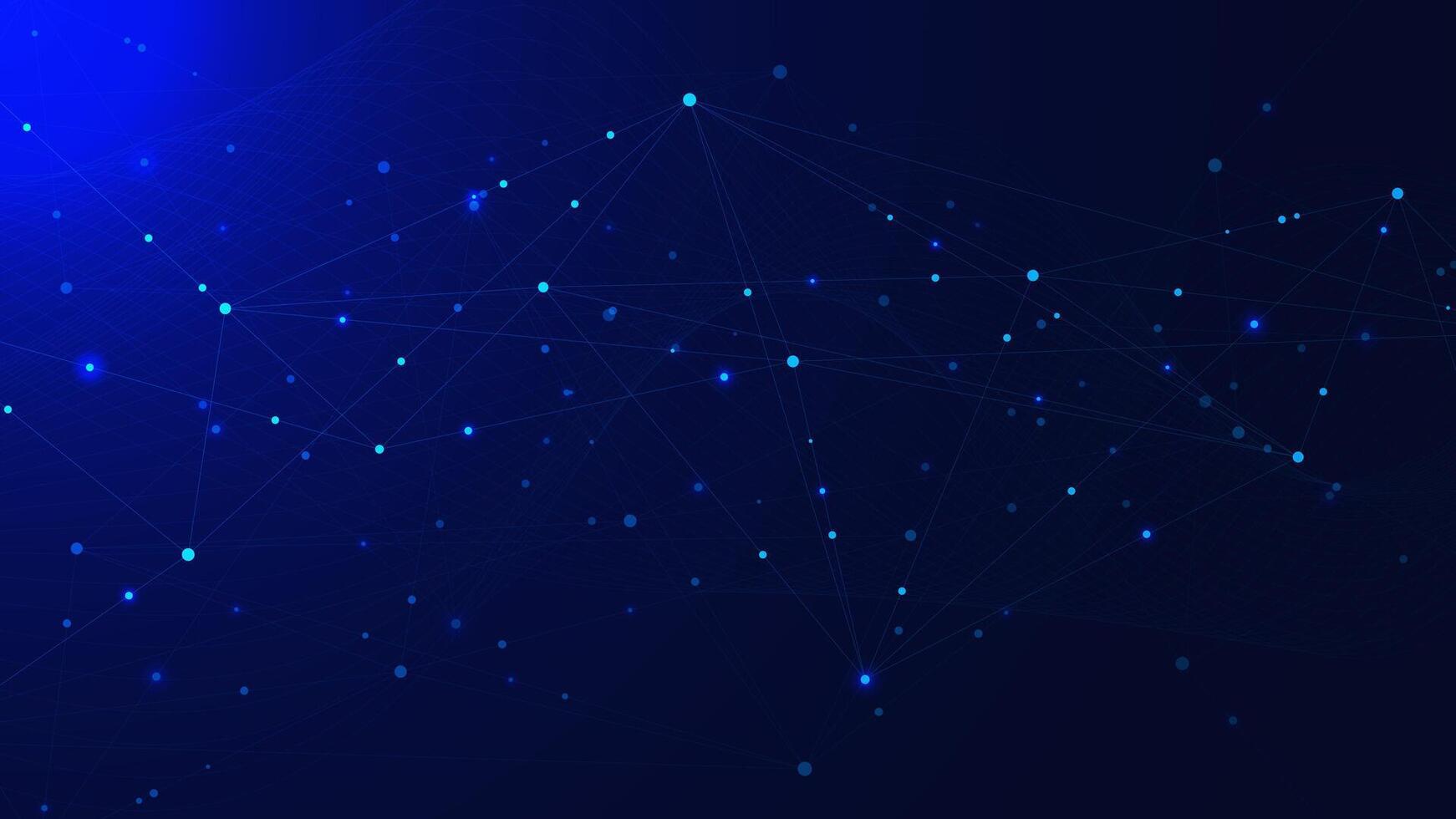 Abstract Global Network Connection Concept With Connecting Dots Lines