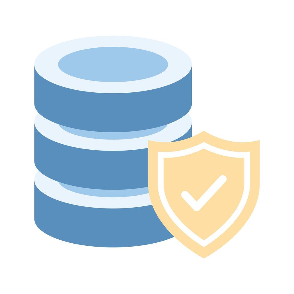 Database with shield depicting isometric of secure database 43190096 Vector Art at Vecteezy