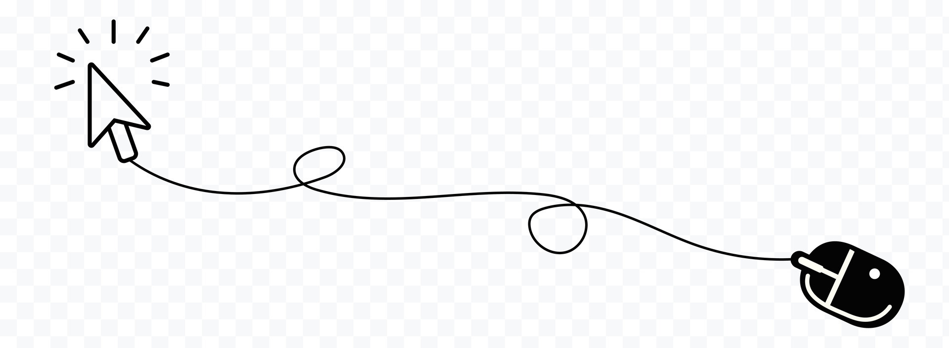 Hand click icon set in line style with clean line art, Click here, Hand clicking, finger, Touch ...