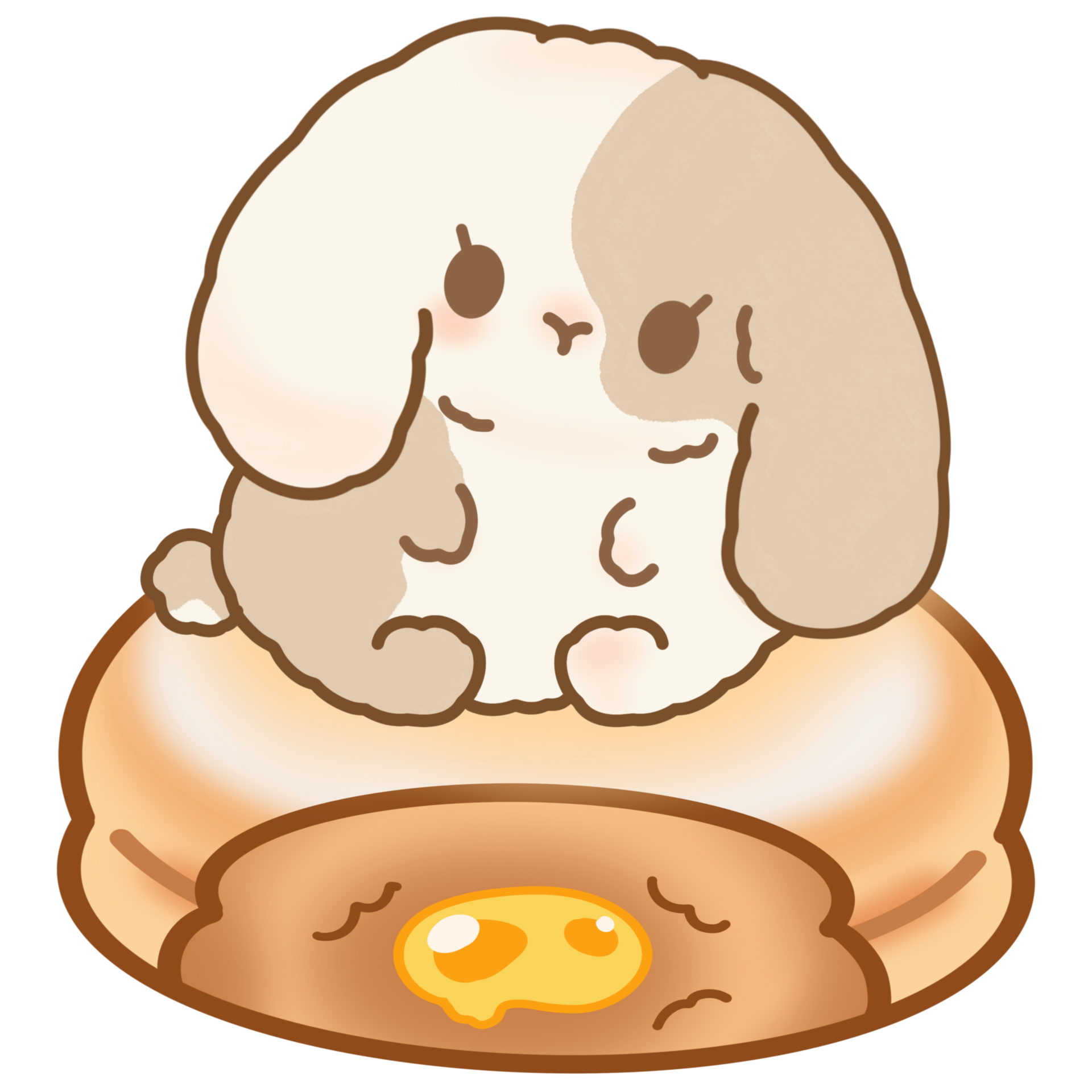 Cute chubby bunny character 43198013 PNG