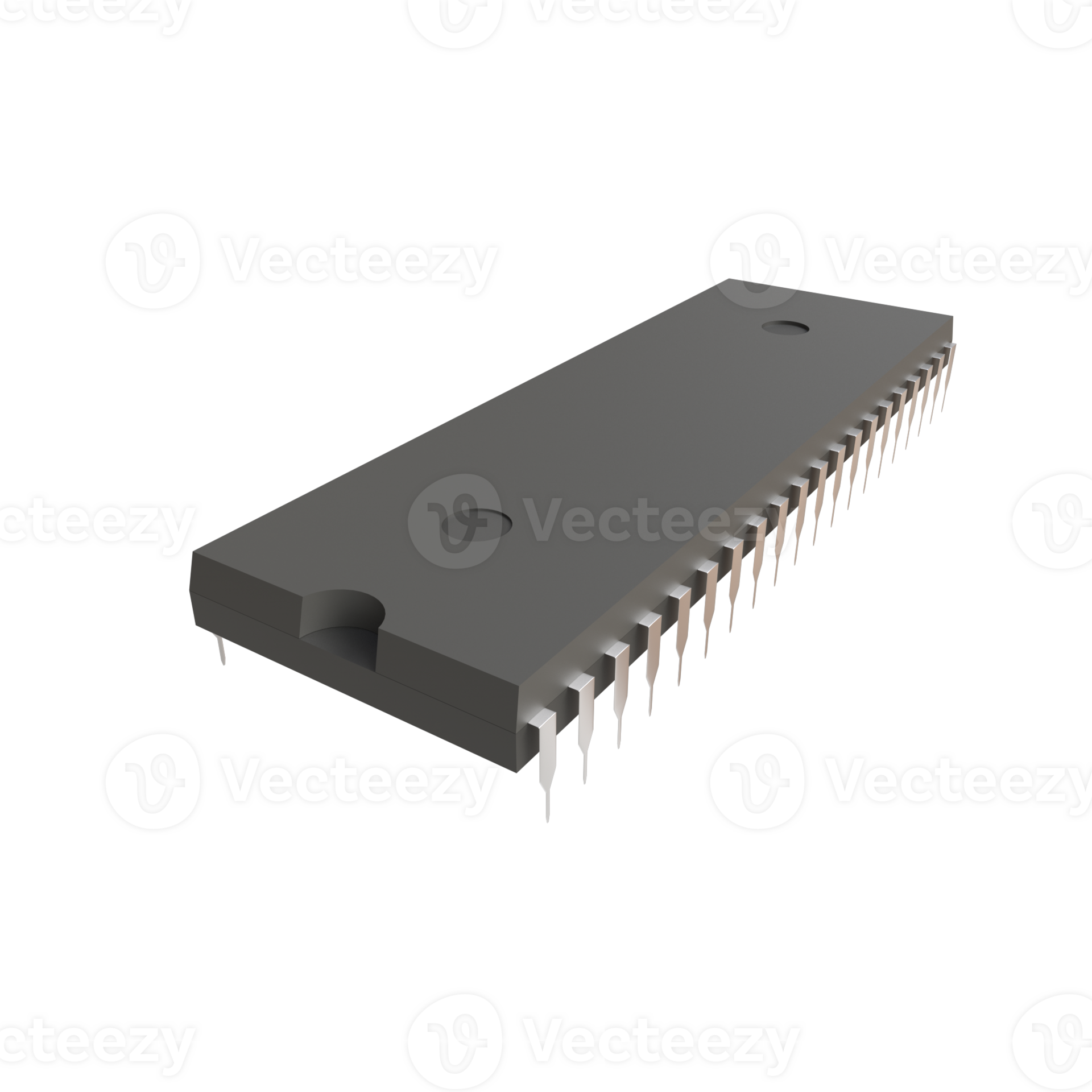 Realistic rendering of Integrated circuit, electronics component ... Realistic rendering of Integrated circuit, electronics component ...
