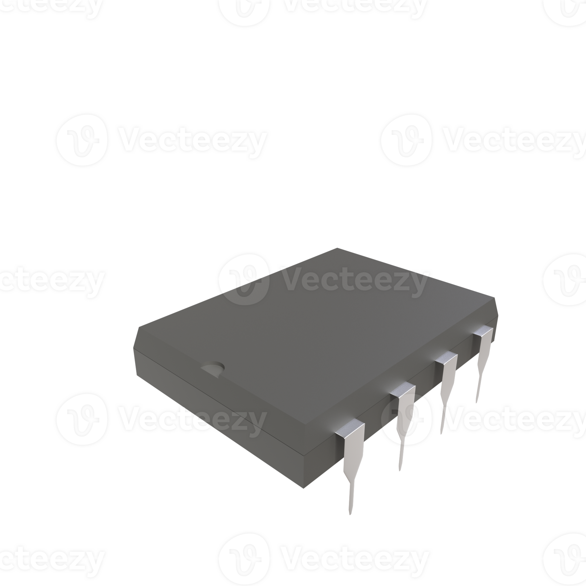 Realistic rendering of Integrated circuit, electronics component ... Realistic rendering of Integrated circuit, electronics component ...