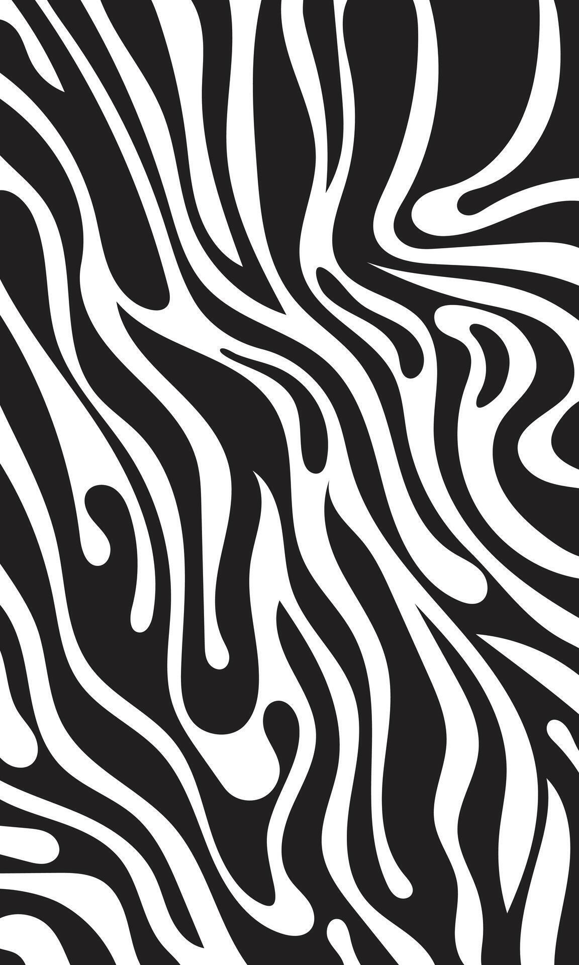 Dynamic Flowing Fluid Pattern Abstract Background Monochrome Abstract Flow Pattern Fabric