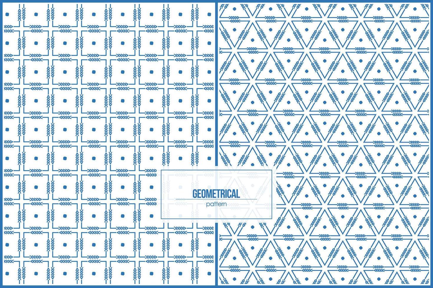 unique blue pattern of rectangle and triangle shape 43224443 Vector Art ...