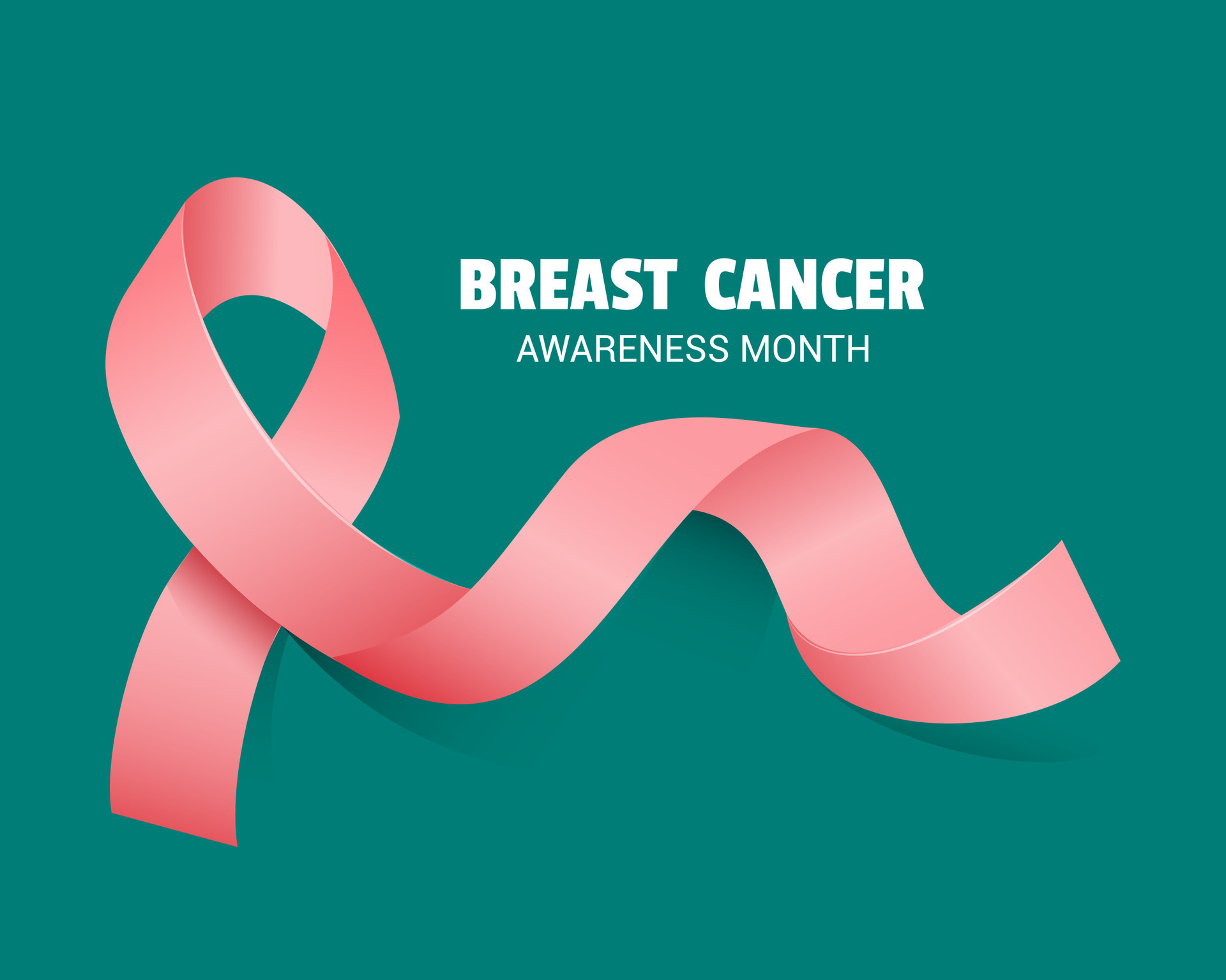 Breast Cancer Awareness Month Pink Ribbon Can Use For Banner Cancer