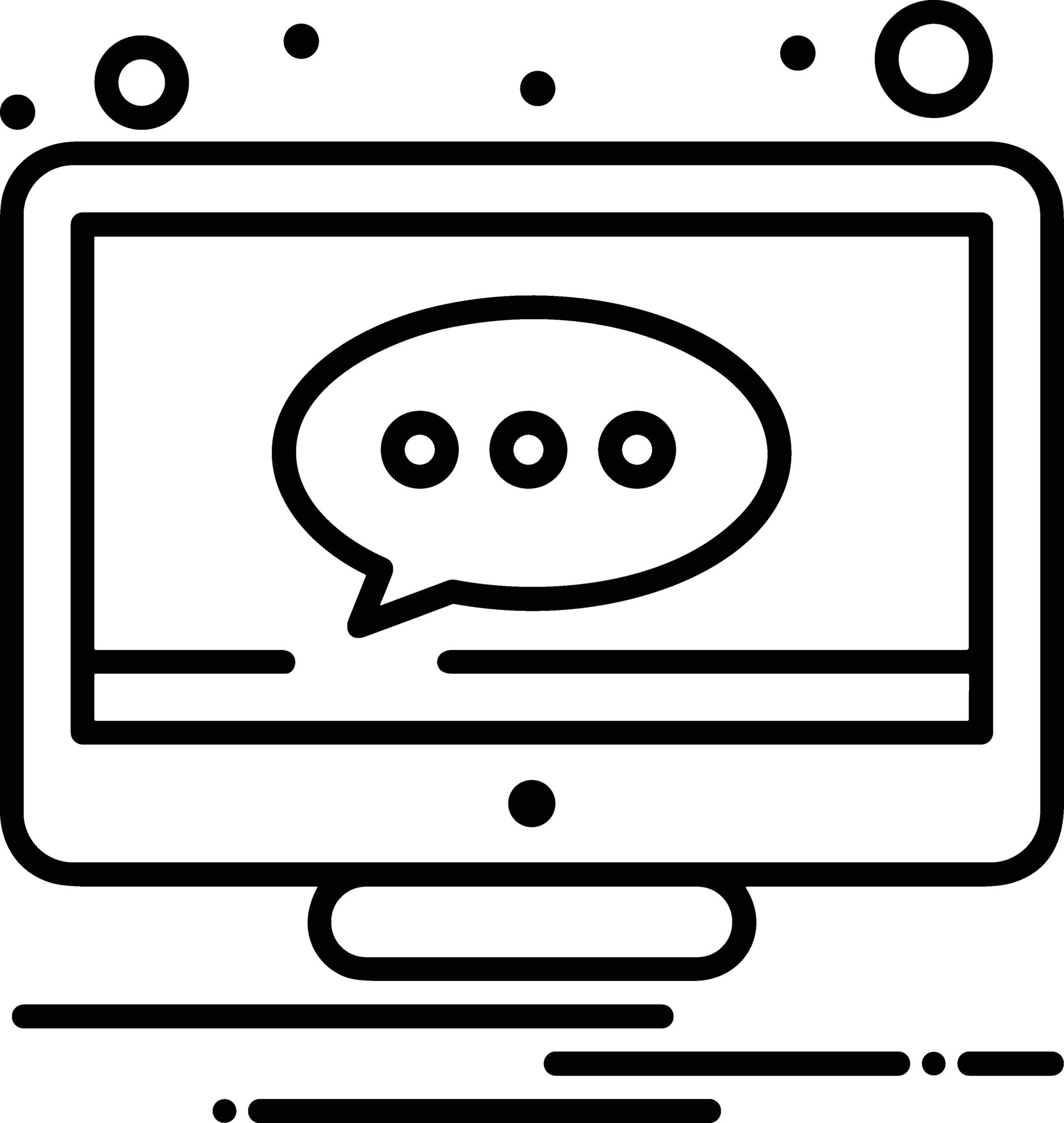 Comment icon image for element design of chat and communication symbol ...