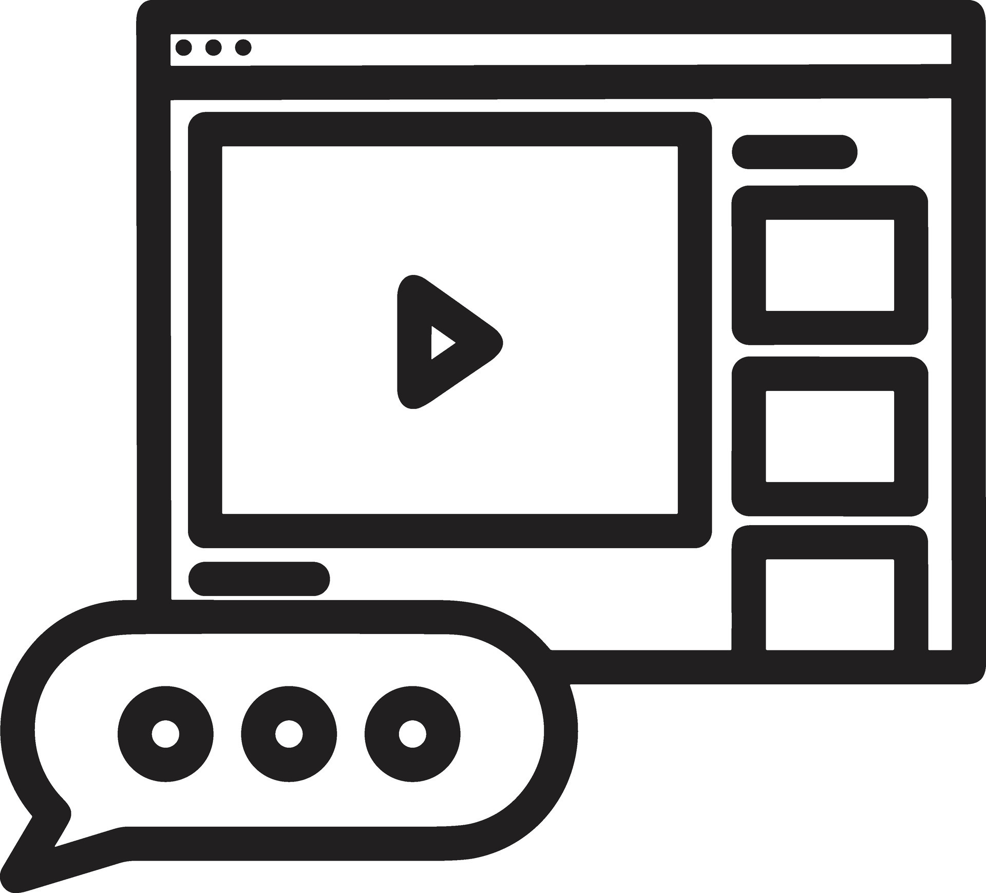 Comment icon image for element design of chat and communication symbol ...