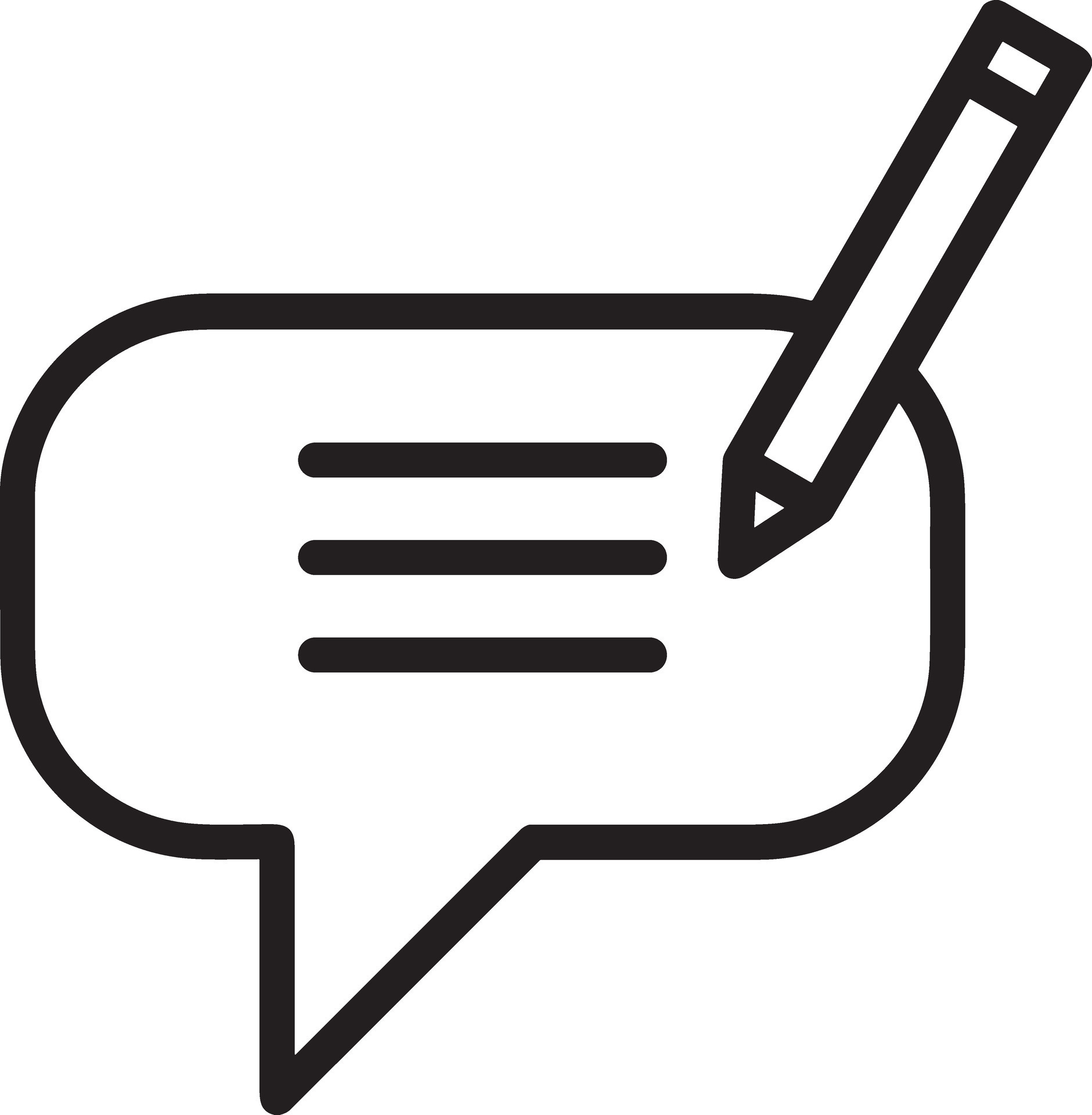 Comment icon image for element design of chat and communication symbol ...