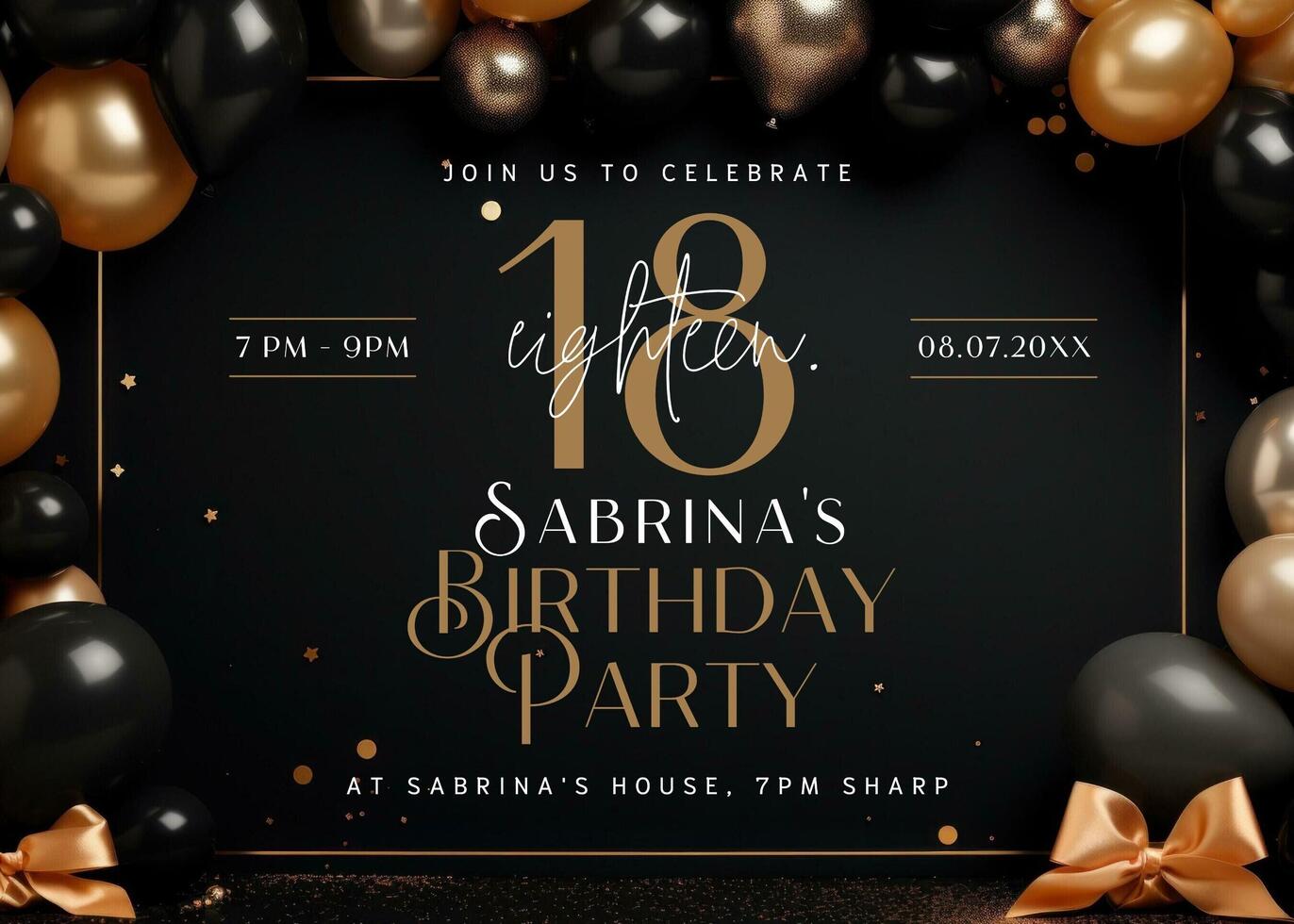 18th birthday invitation templates store