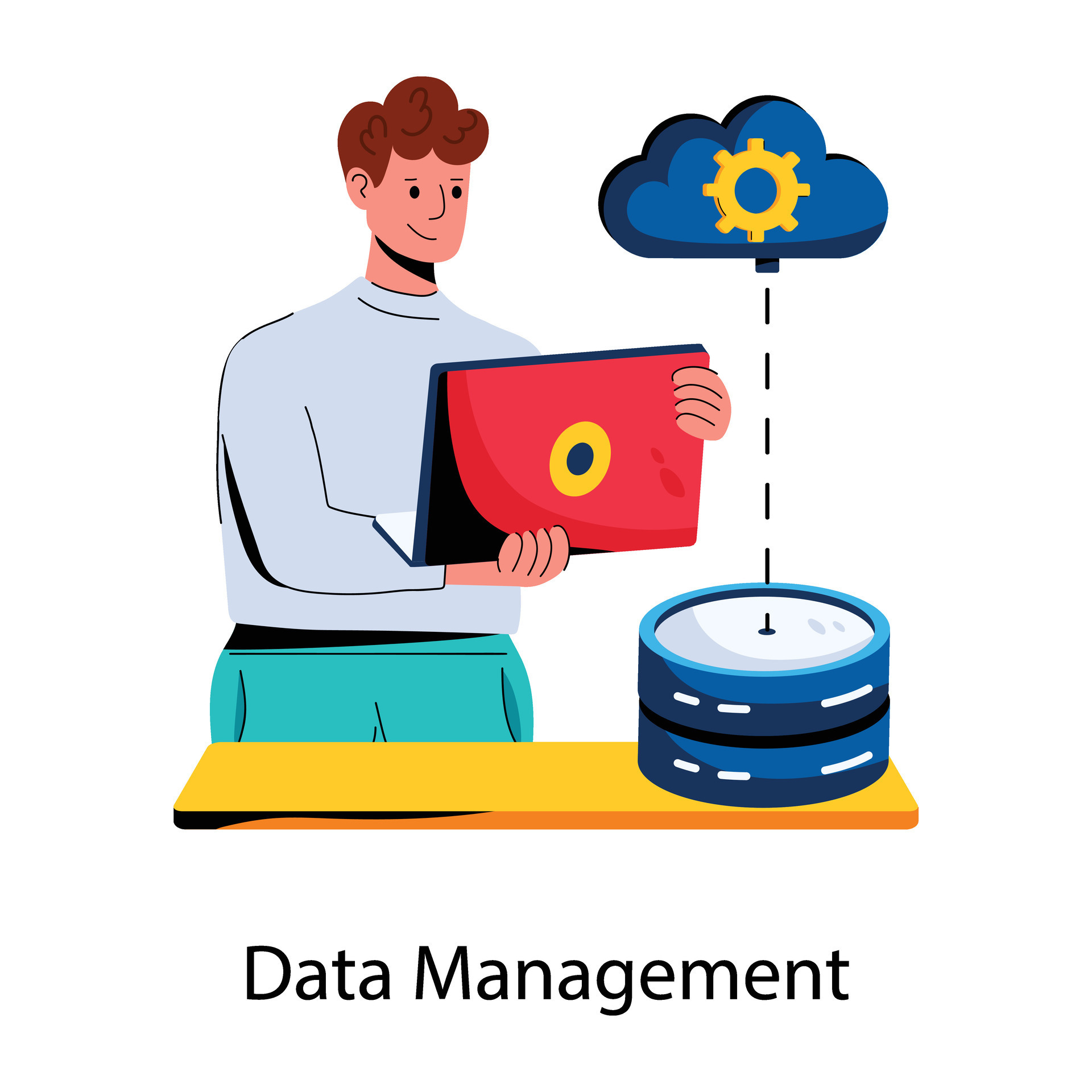 Trendy Data Management 43229203 Vector Art at Vecteezy