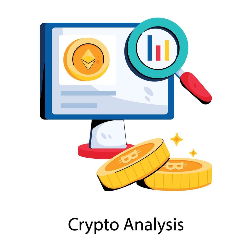 Trendy Crypto Analysis 43229269 Vector Art at Vecteezy