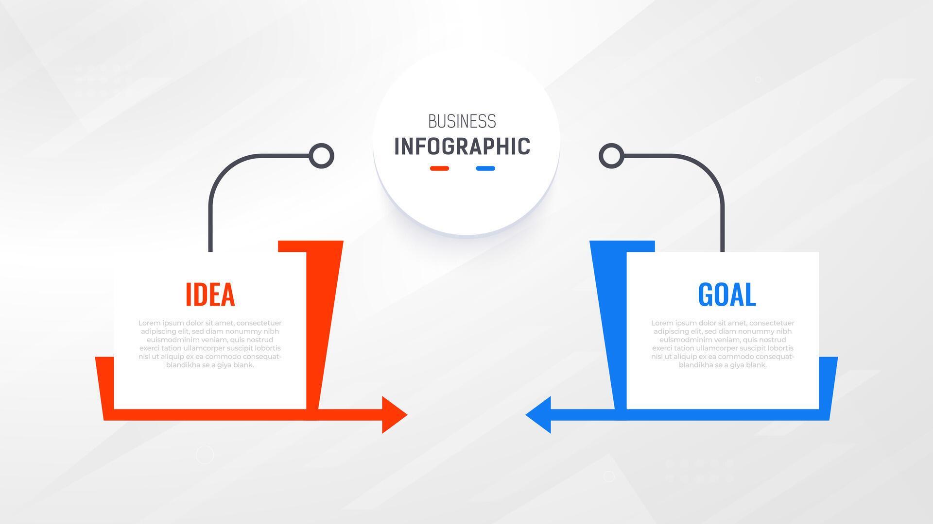 Two Step Infographic label design template with line icons. process ...