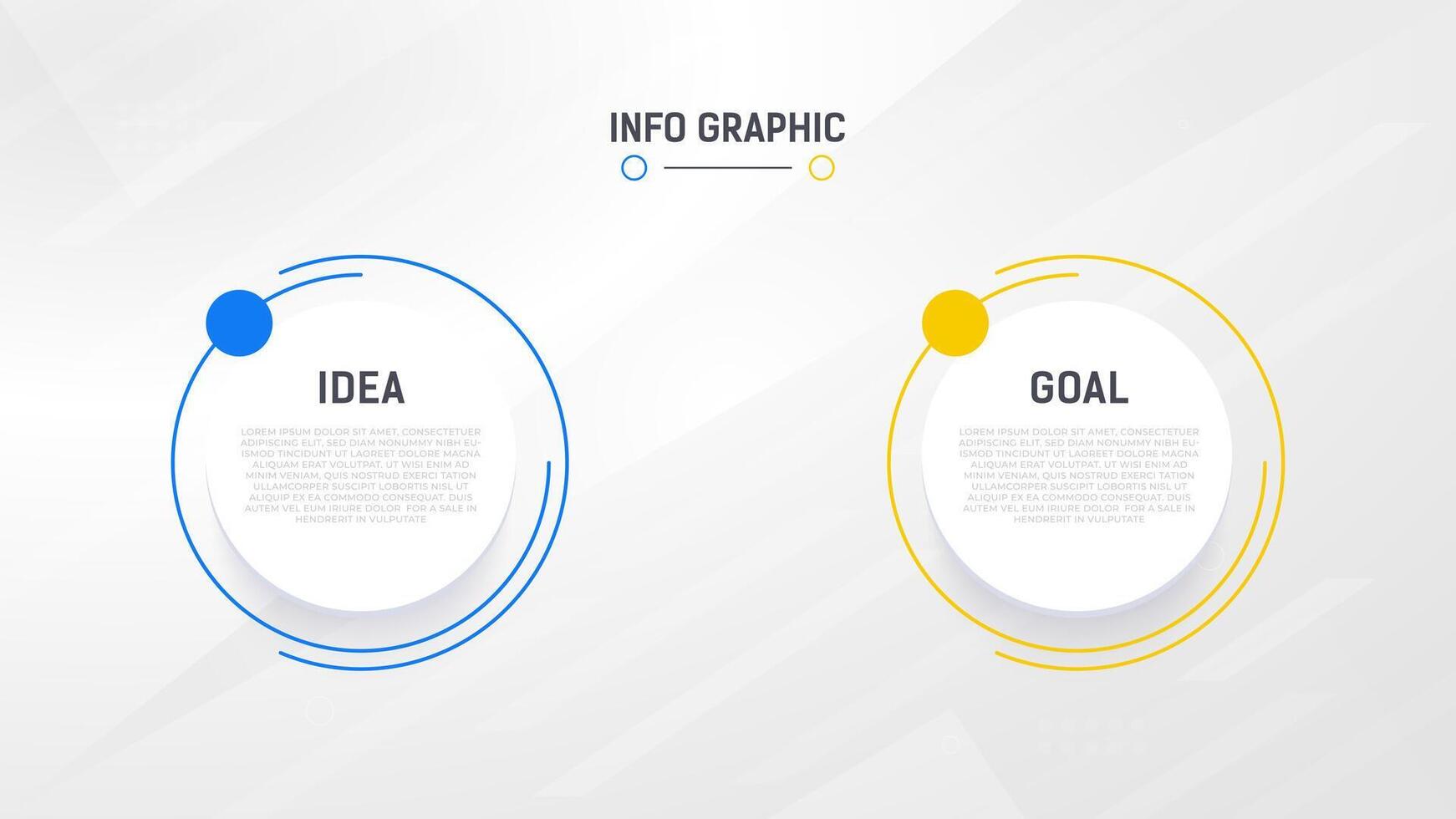 Two Step Infographic label design template with line icons. process ...
