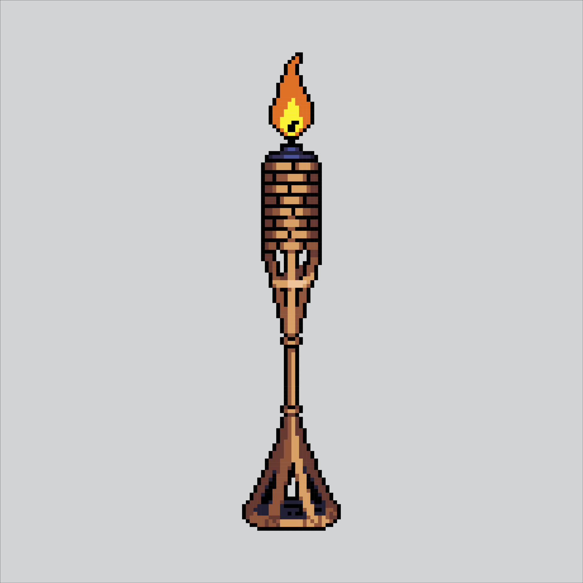 Pixel art illustration Bamboo Torch. Pixelated Torch. Bamboo Torch ... Pixel art illustration Bamboo Torch. Pixelated Torch. Bamboo Torch ...