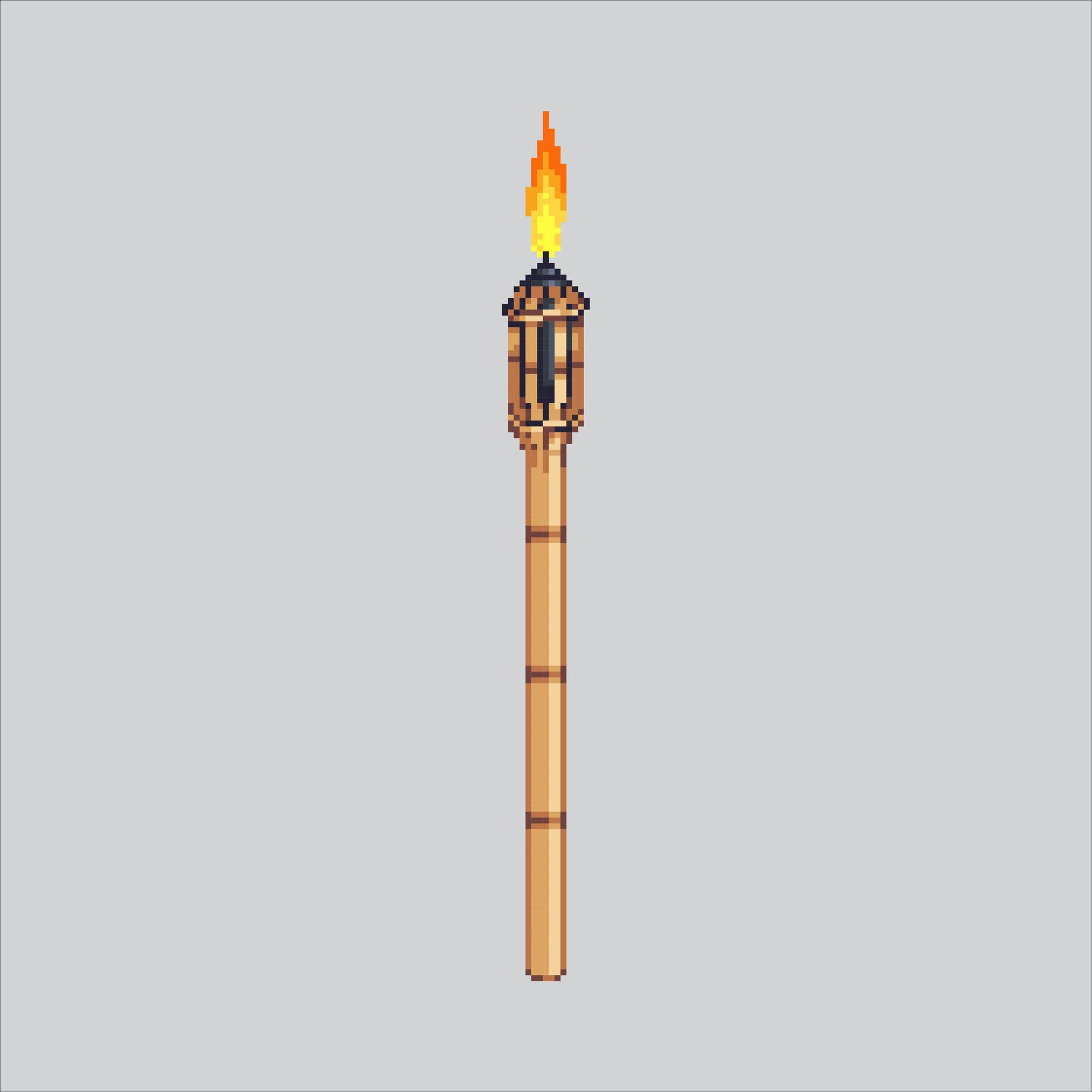 Pixel art illustration Bamboo Torch. Pixelated Torch. Bamboo Torch ... Pixel art illustration Bamboo Torch. Pixelated Torch. Bamboo Torch ...