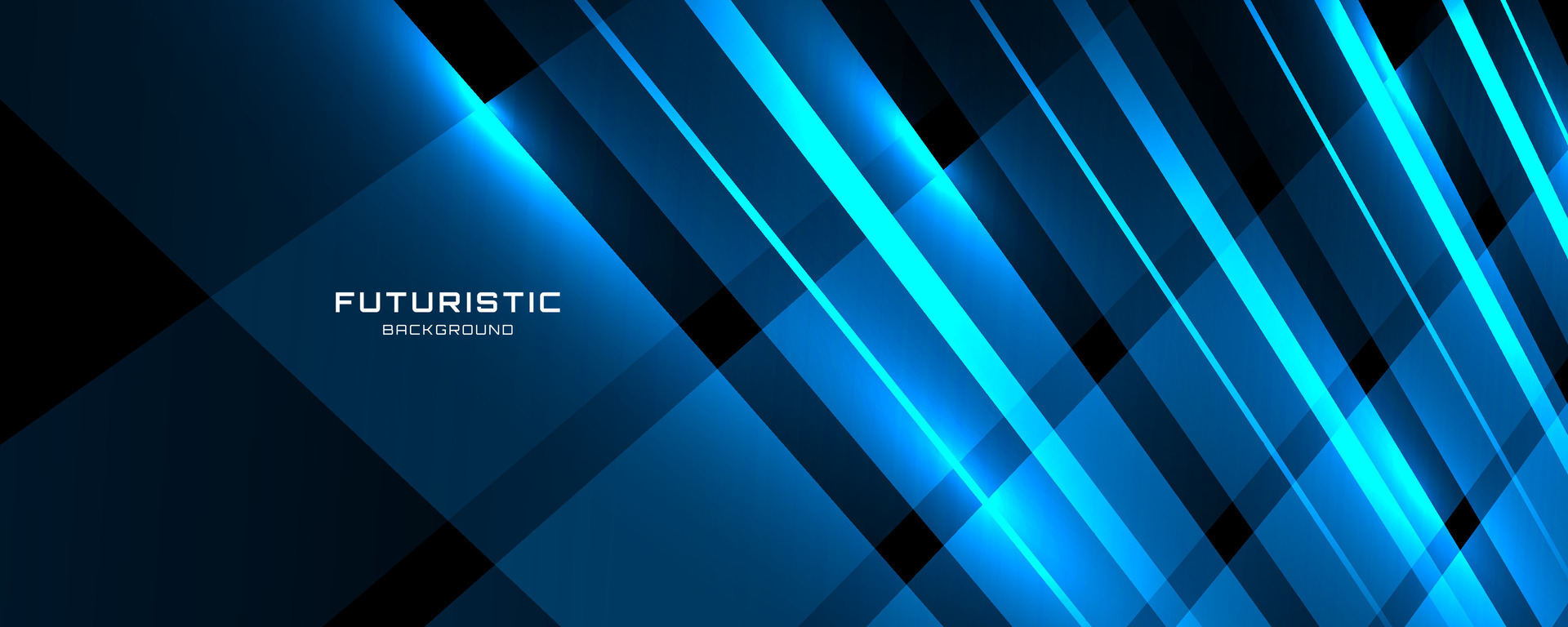 3d Blue Techno Abstract Background Overlap Layer On Dark Space With