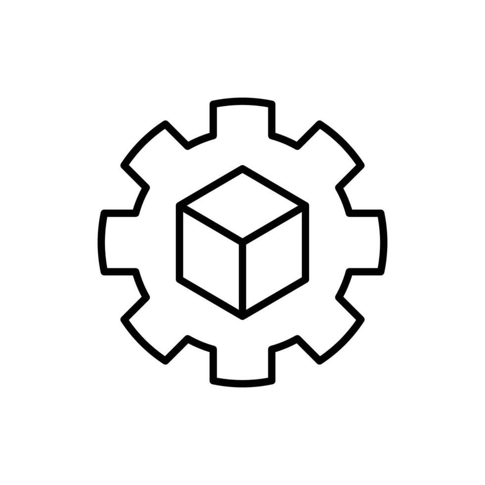 Product development icon. Simple outline style. New product design ...