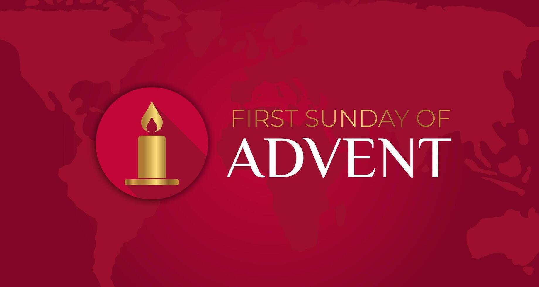 First Sunday of Advent Background Illustration Design 43244541 Vector Art at Vecteezy