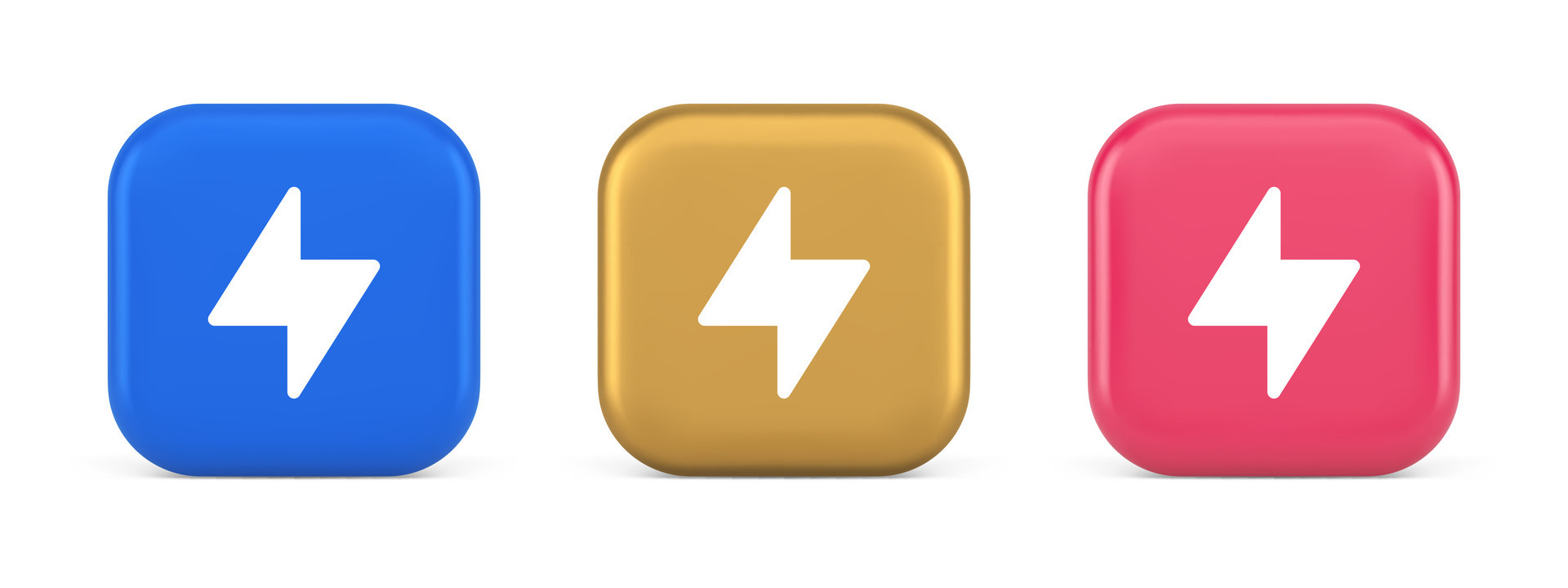 Charge Power Lightning Button Electricity Thunderbolt Arrow 3d Realistic Icon 43245678 Vector