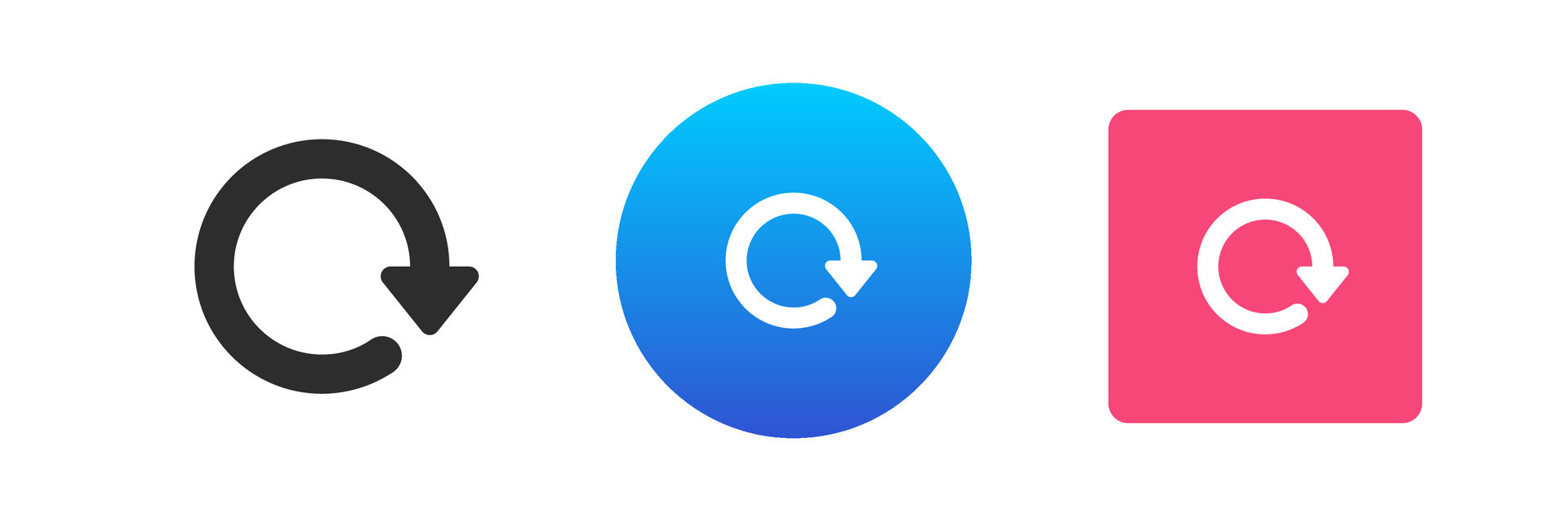 Circular Rotation Arrow Loading Cyberspace Pointer Digital Direction Navigation Icon Set Flat