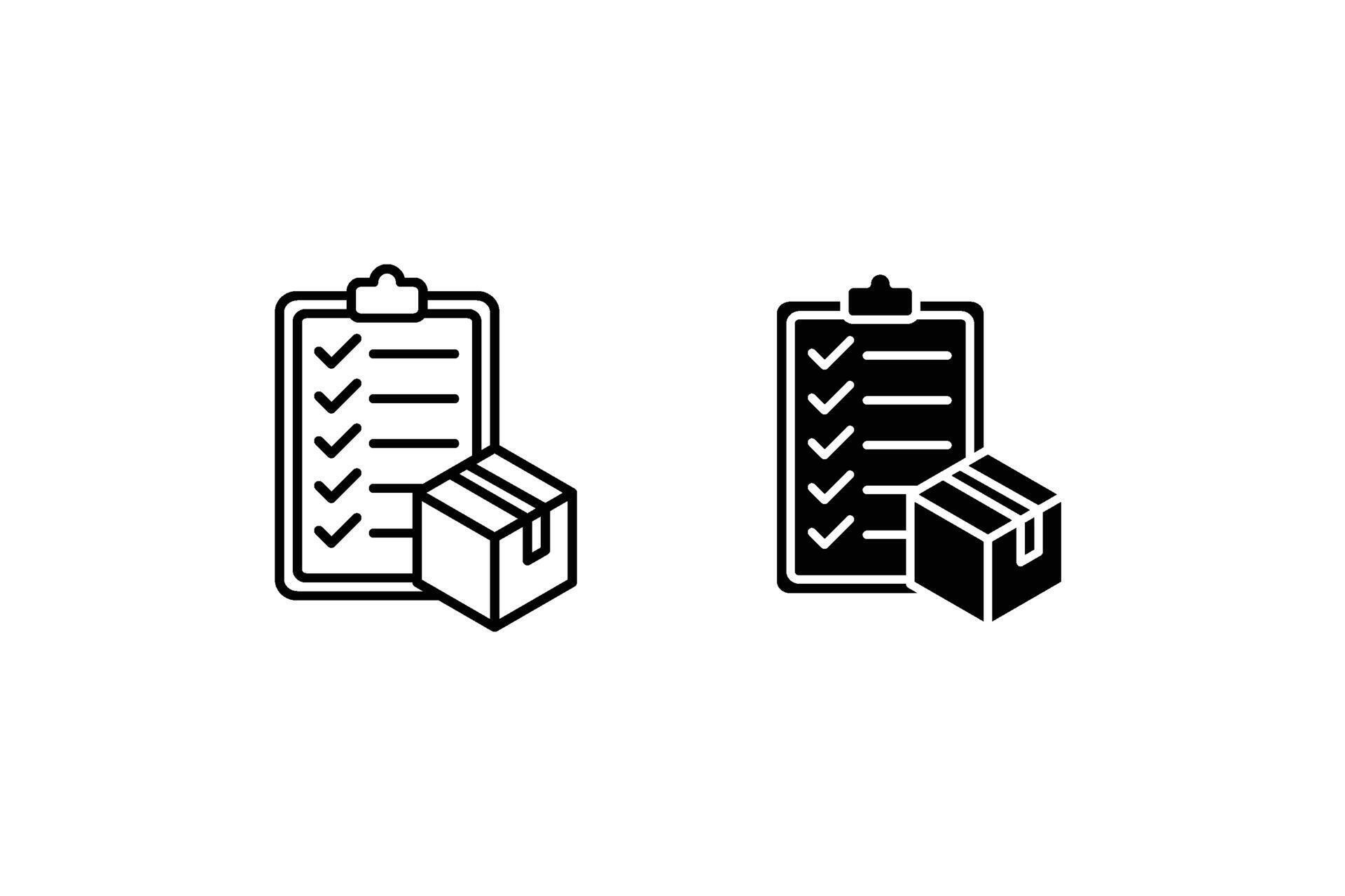 Inventory Control Icon Monochrome Simple Business Management Icon For