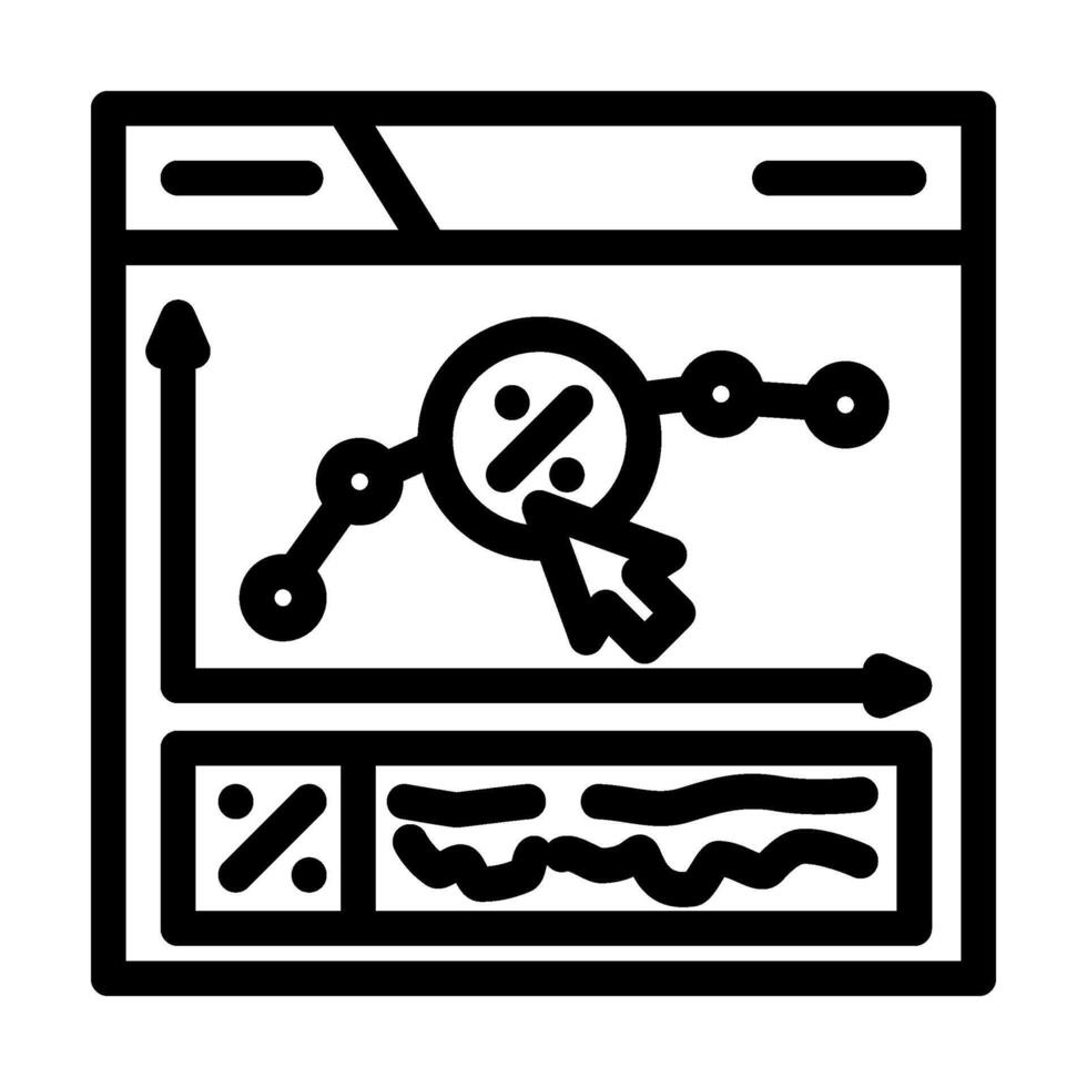 Organic Click Through Rate Seo Line Icon Illustration 43257230 Vector