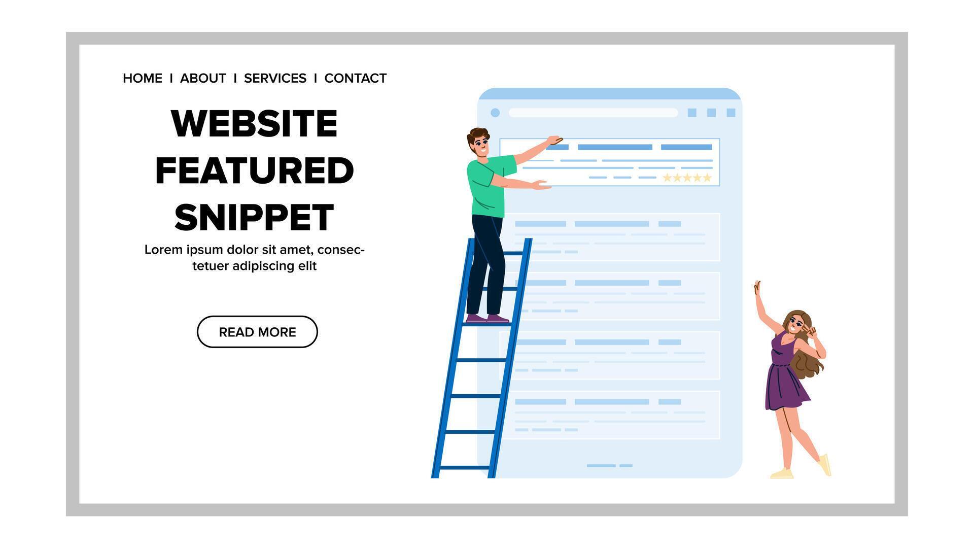 seo website featured snippet 43257414 Vector Art at Vecteezy