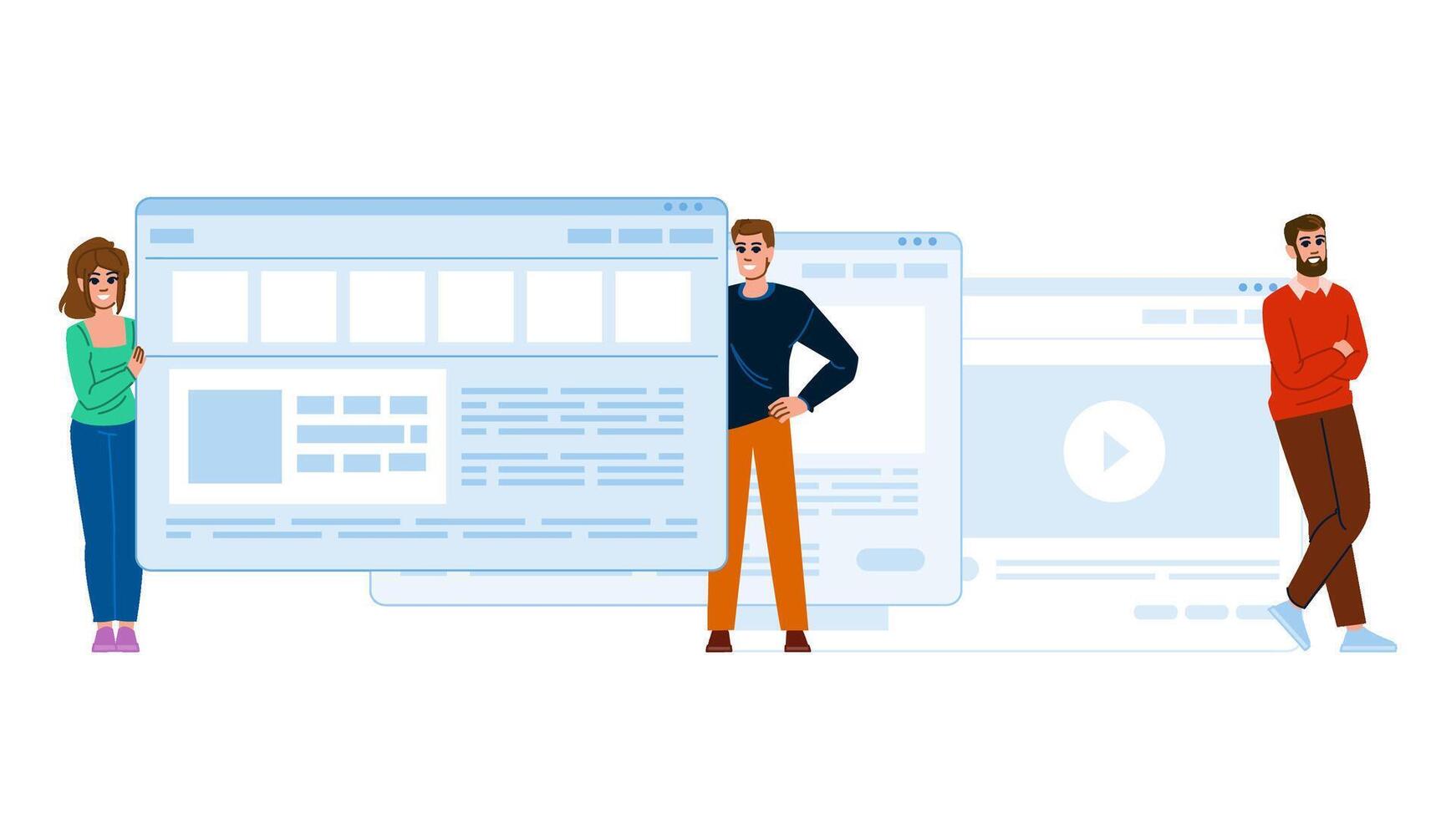 Testing Prototype Website 43257523 Vector Art At Vecteezy