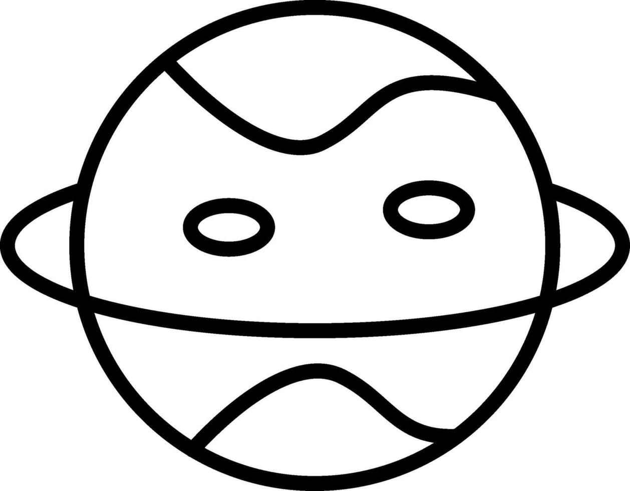 Planet Line Icon 43259755 Vector Art at Vecteezy