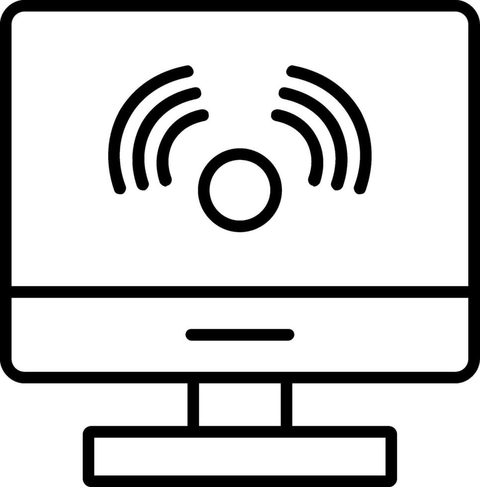 Computer Line Icon 43260850 Vector Art at Vecteezy