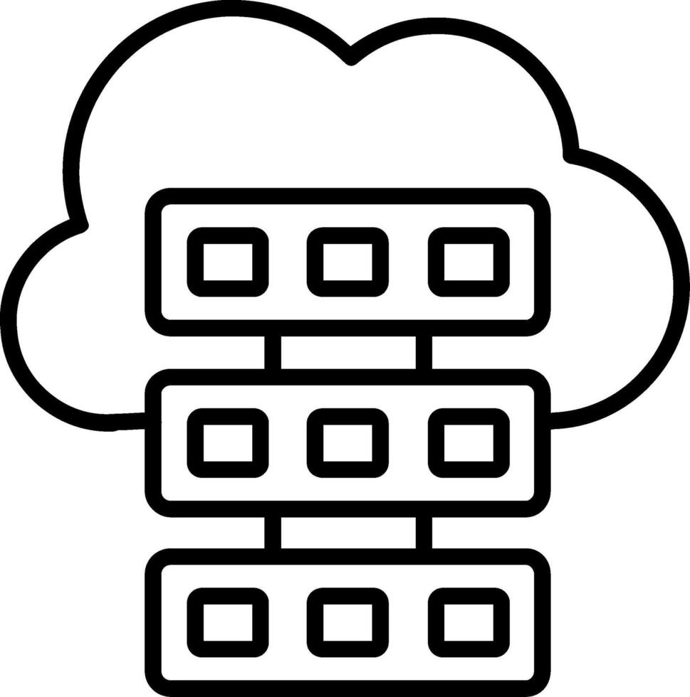 Cloud Computing Line Icon 43260934 Vector Art at Vecteezy