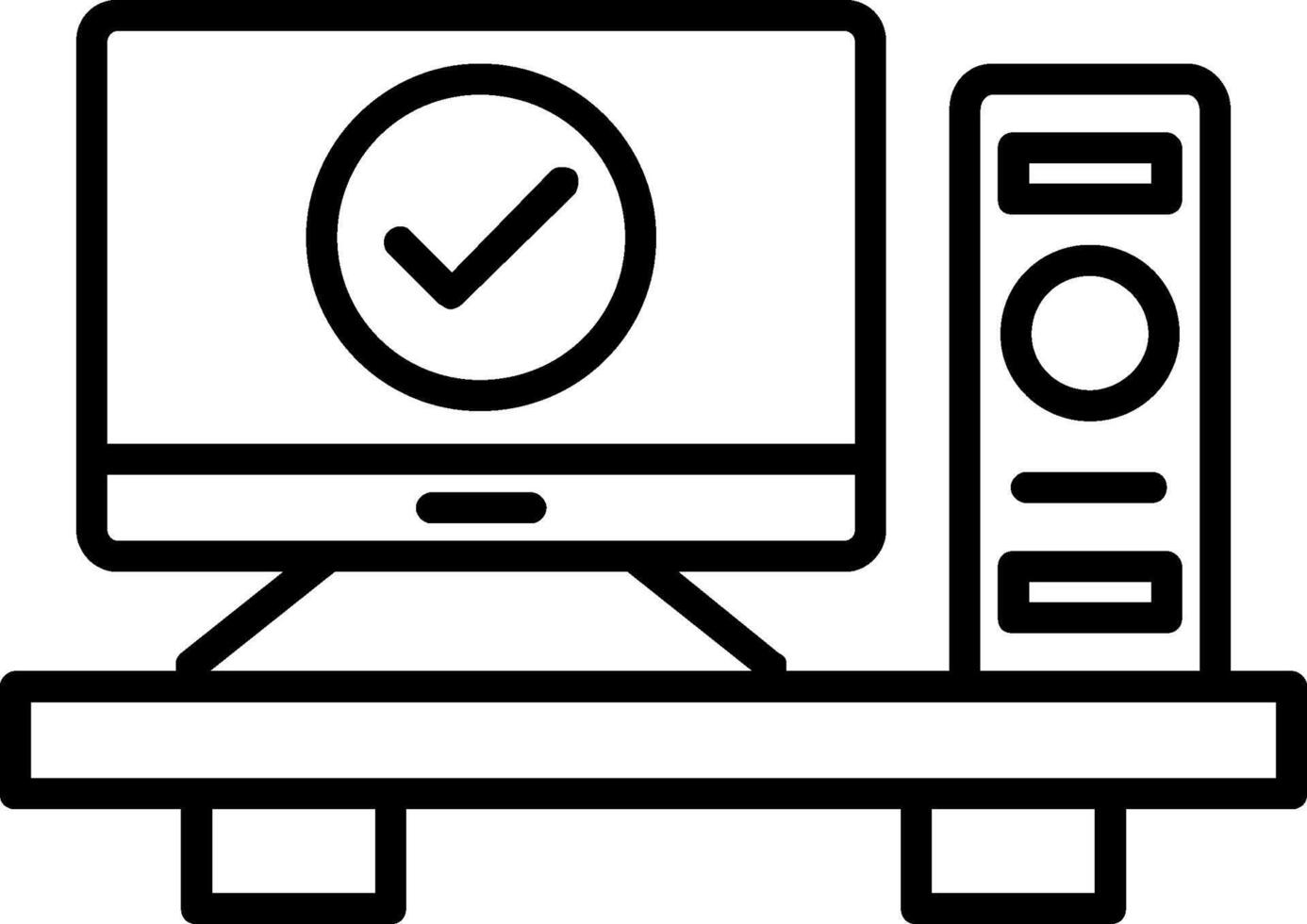 Computer Line Icon 43261333 Vector Art at Vecteezy