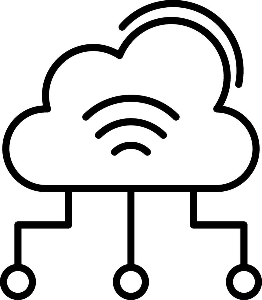 Cloud Computing Line Icon 43262148 Vector Art at Vecteezy