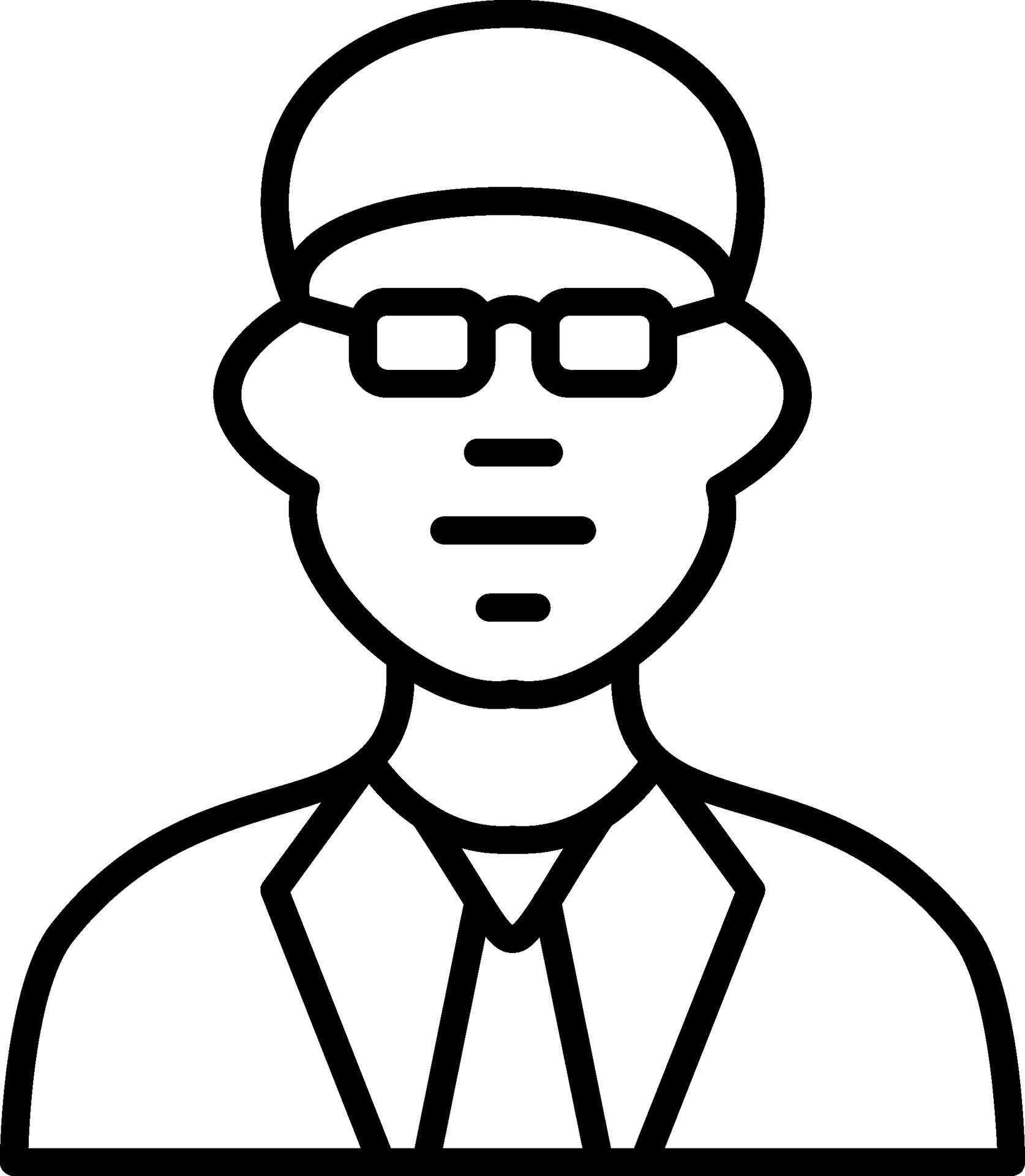 Man Line Icon 43262760 Vector Art at Vecteezy