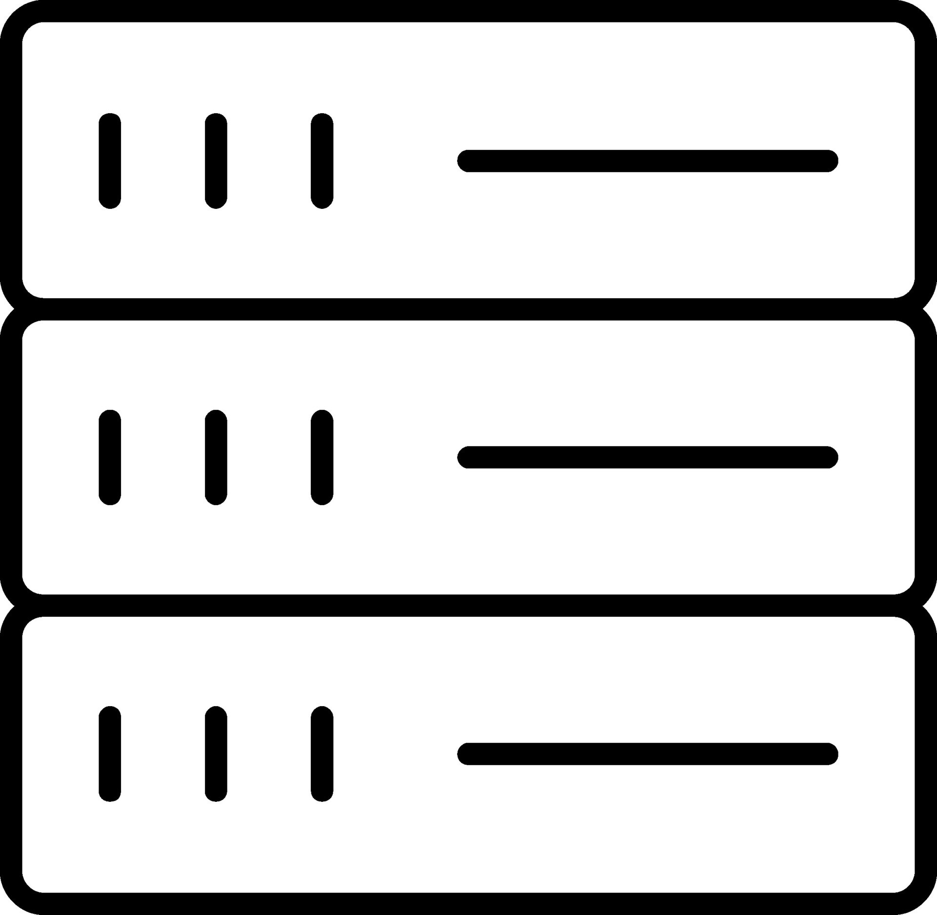 Database Line Icon 43263319 Vector Art At Vecteezy